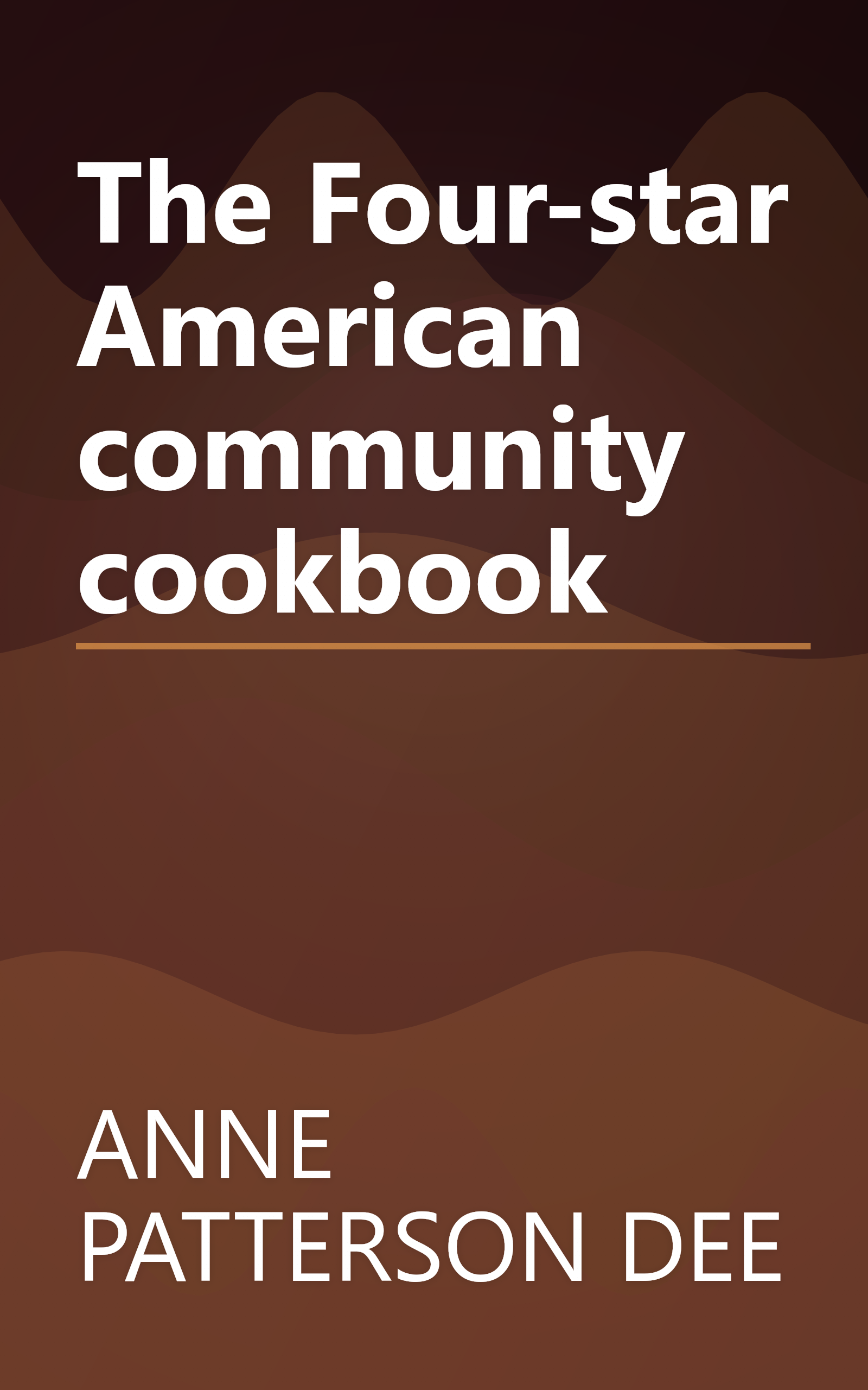 The Four-star American community cookbook book cover