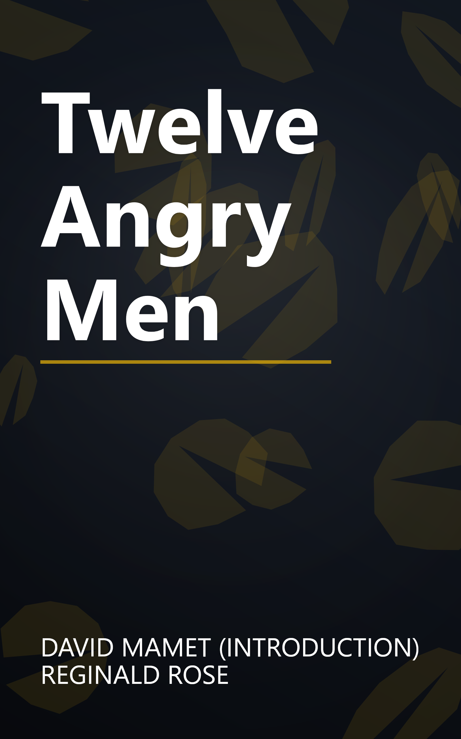 Twelve Angry Men book cover
