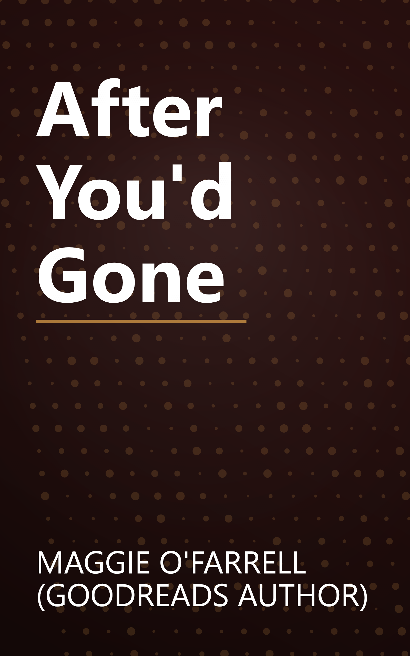After You'd Gone book cover