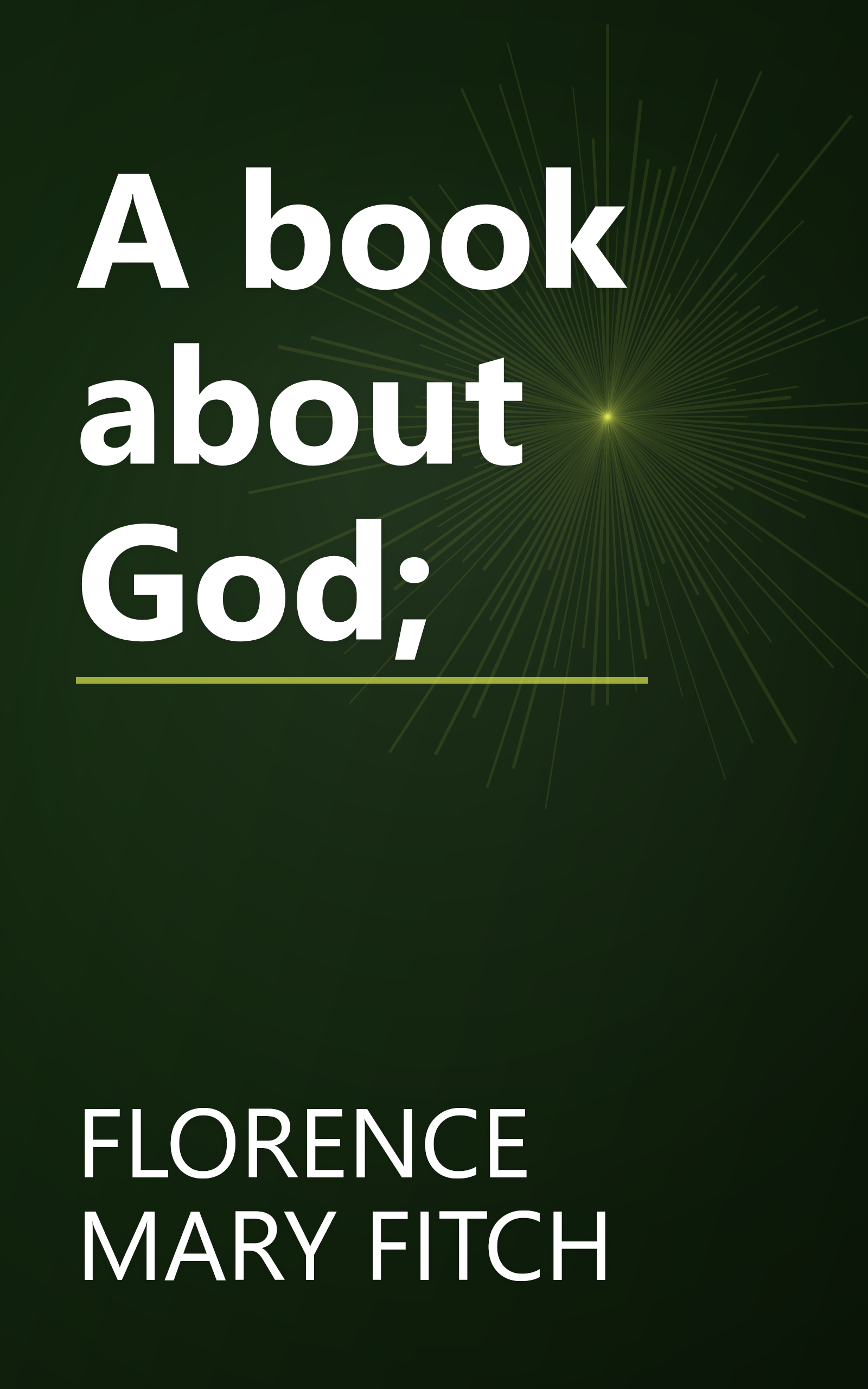 A book about God; book cover