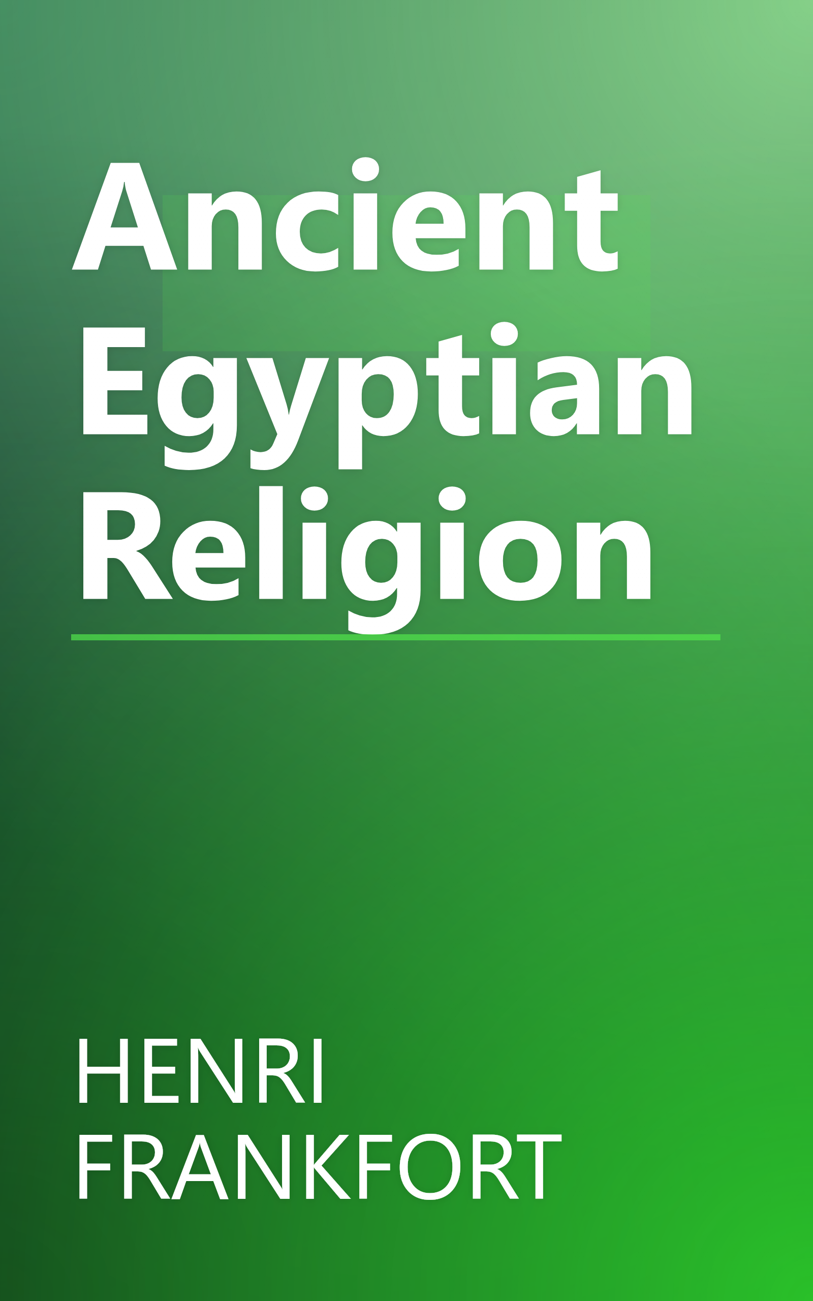 Ancient Egyptian Religion book cover