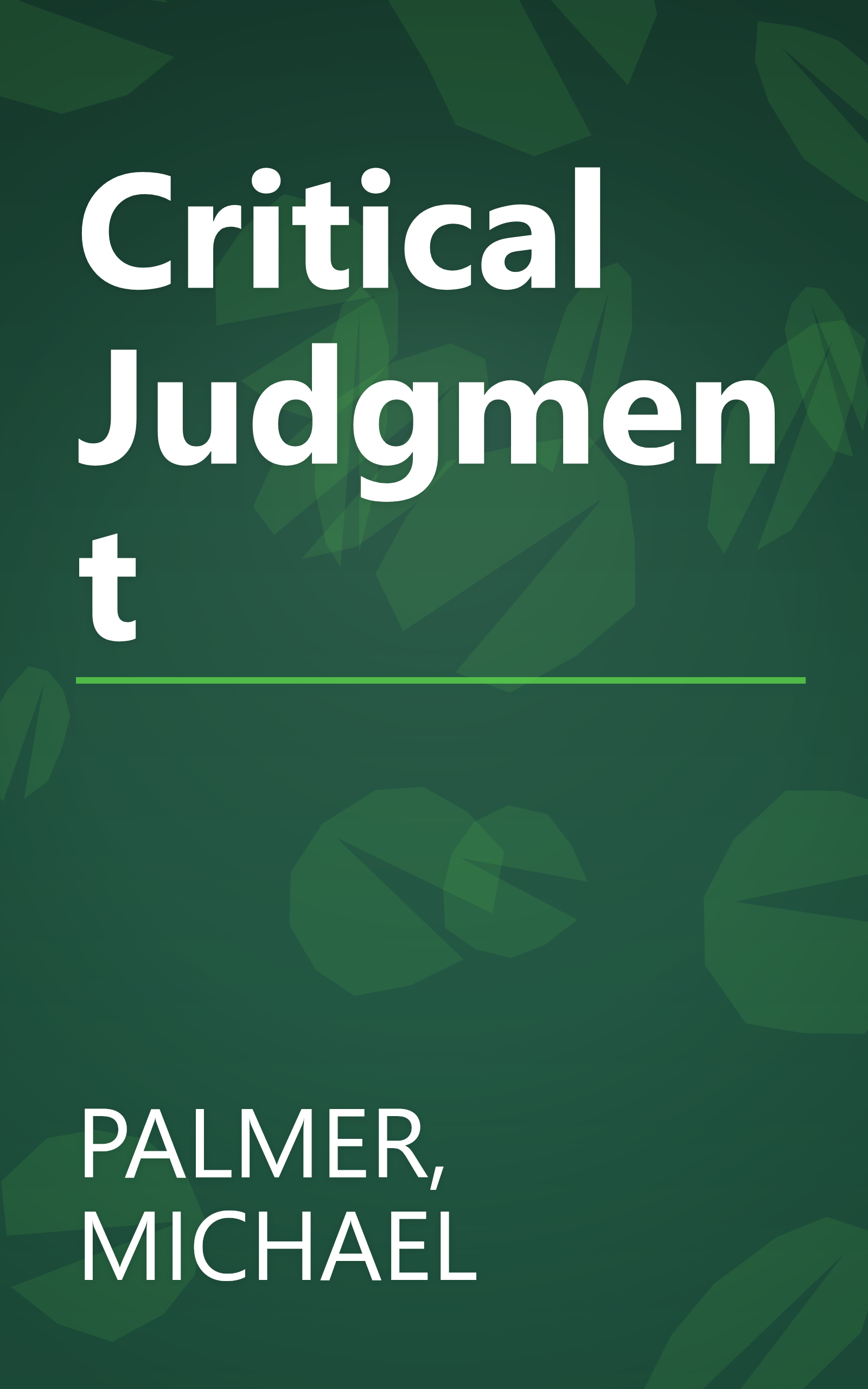 Critical Judgment book cover