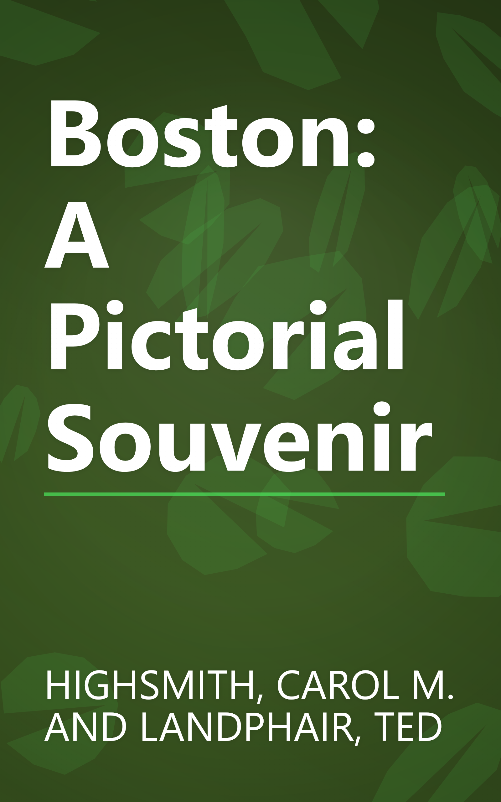 Boston: A Pictorial Souvenir book cover