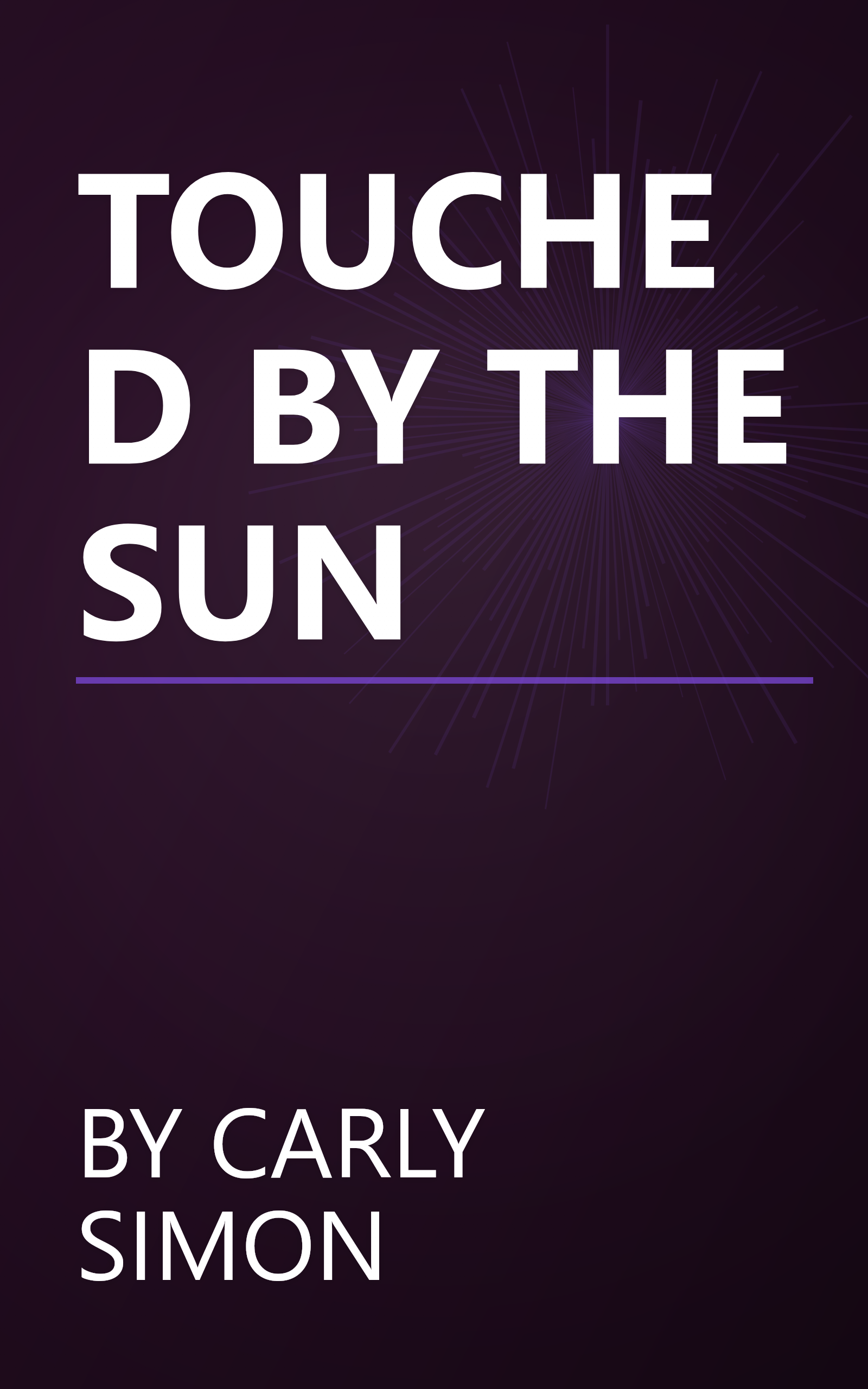 TOUCHED BY THE SUN book cover