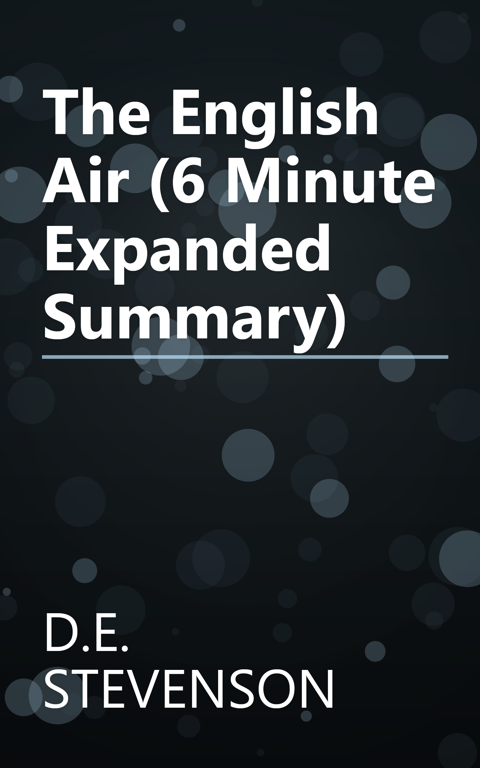 The English Air (6 Minute   Expanded Summary) book cover