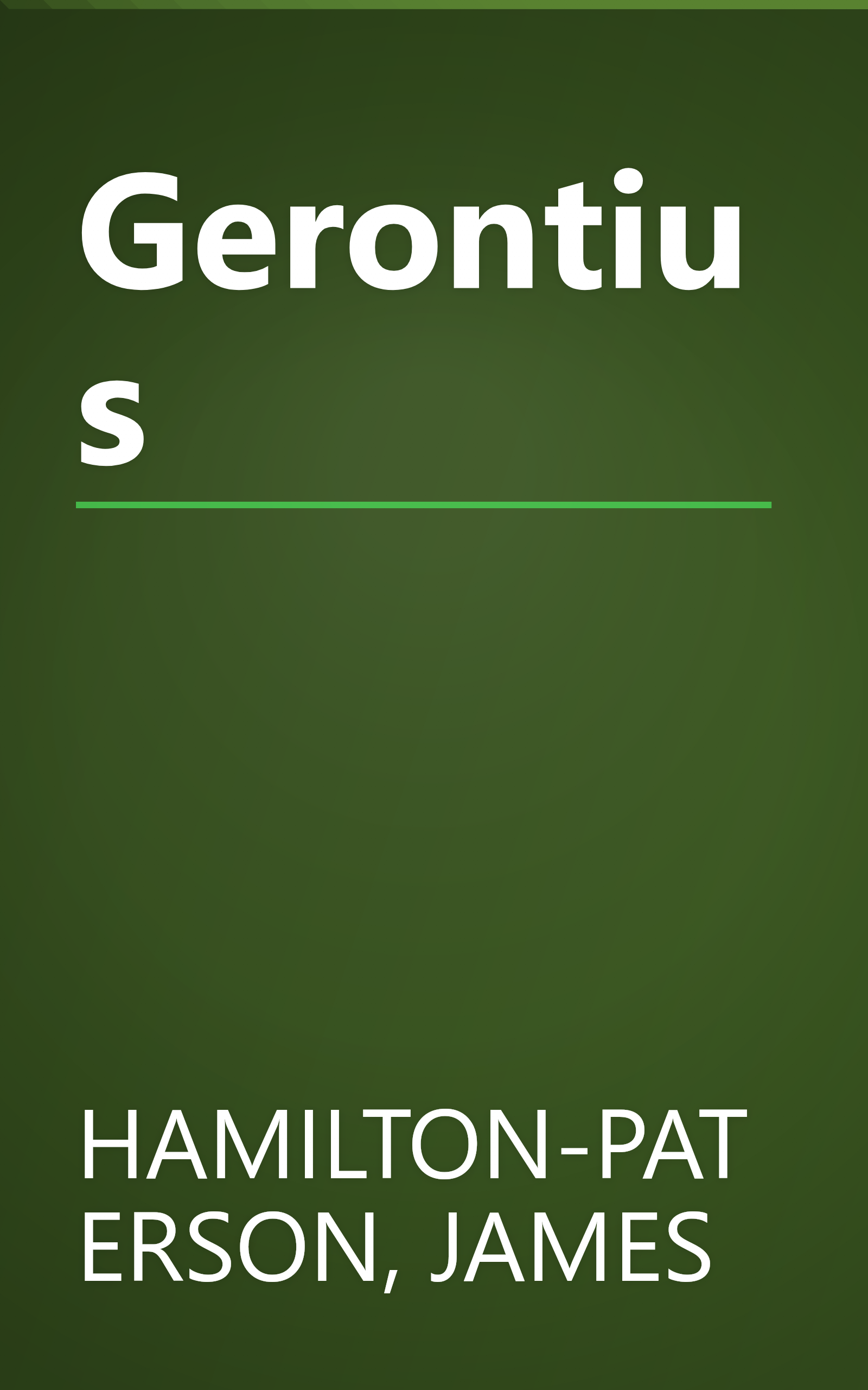 Gerontius book cover