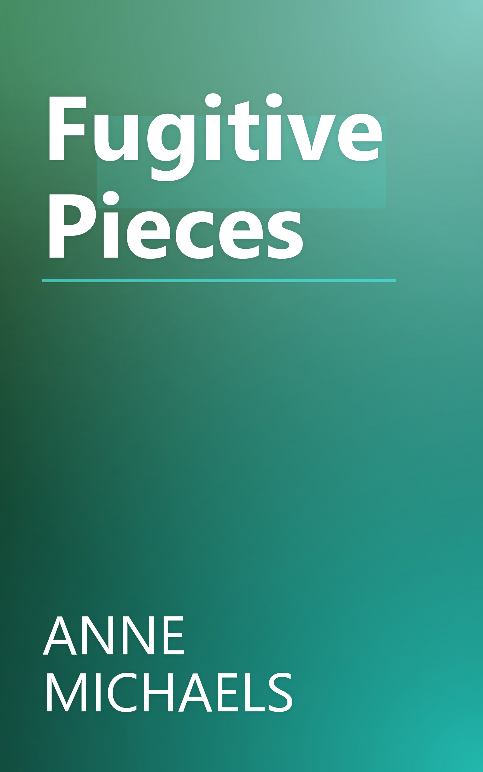Fugitive Pieces book cover