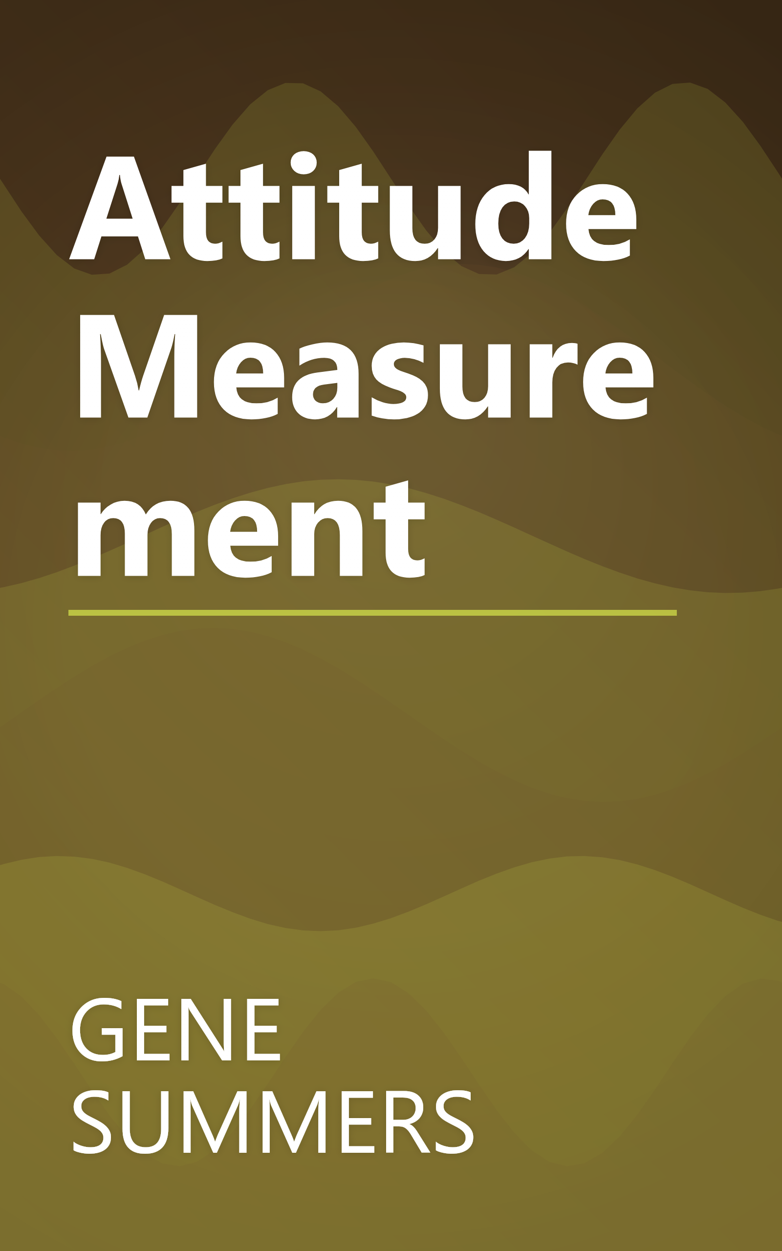 Attitude Measurement book cover