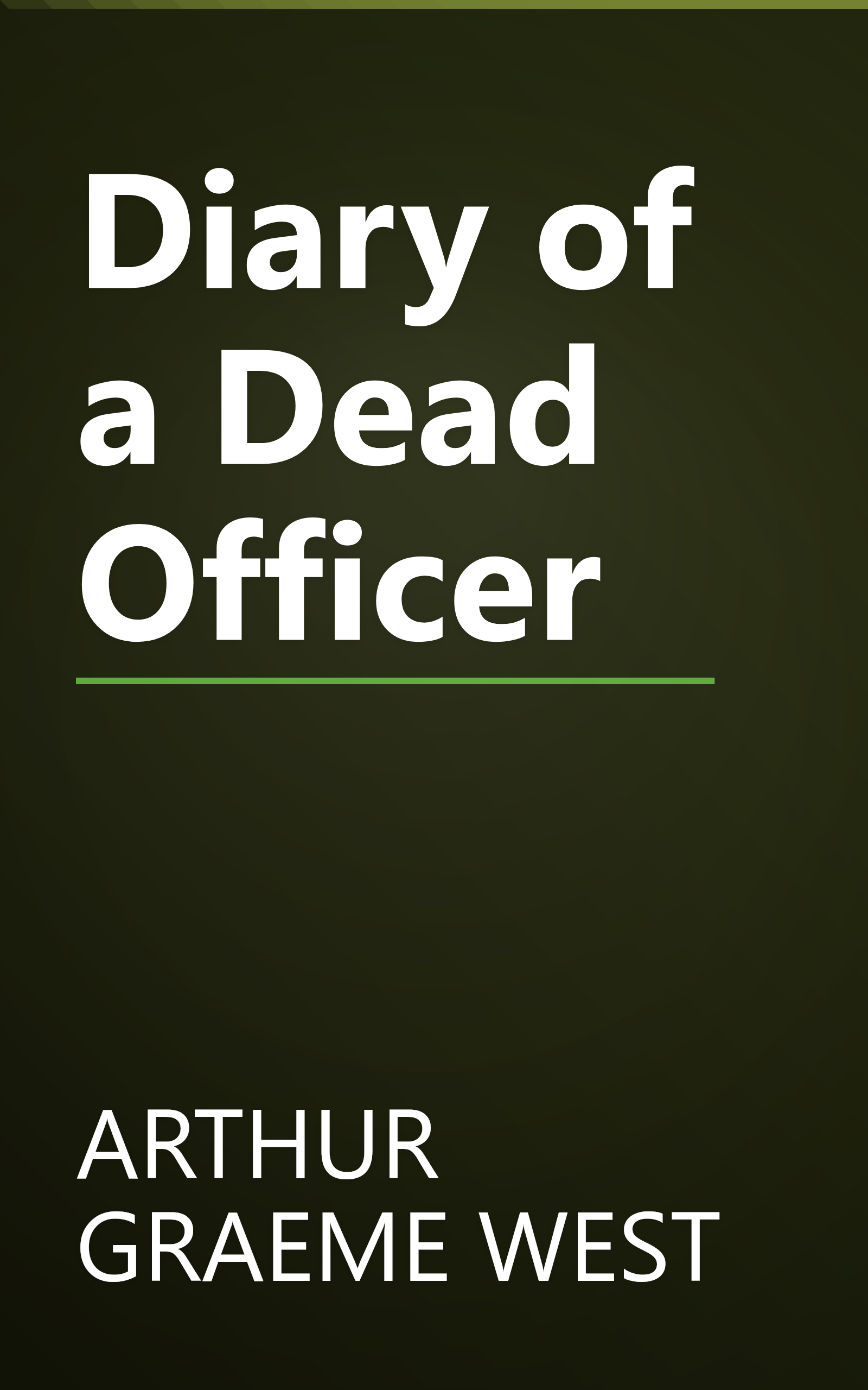 Diary of a Dead Officer book cover