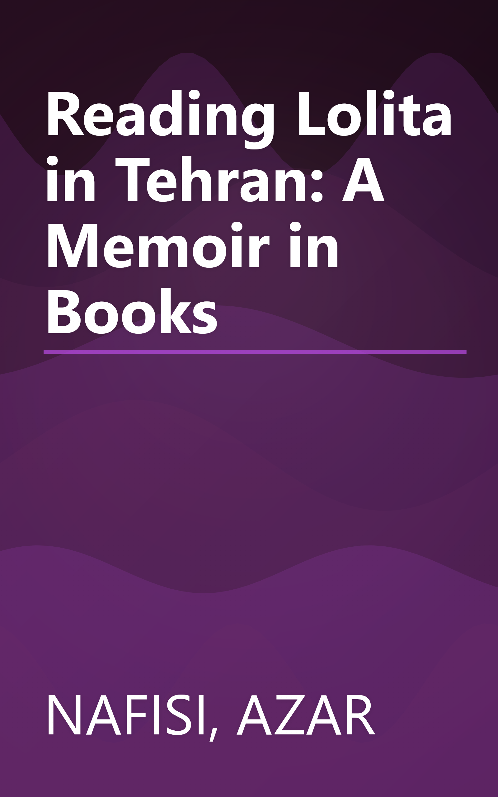 Reading Lolita in Tehran: A Memoir in Books book cover
