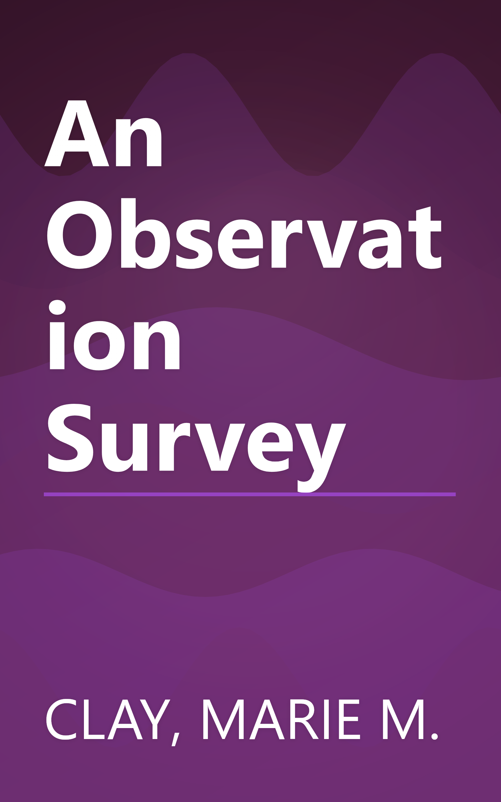 An Observation Survey book cover