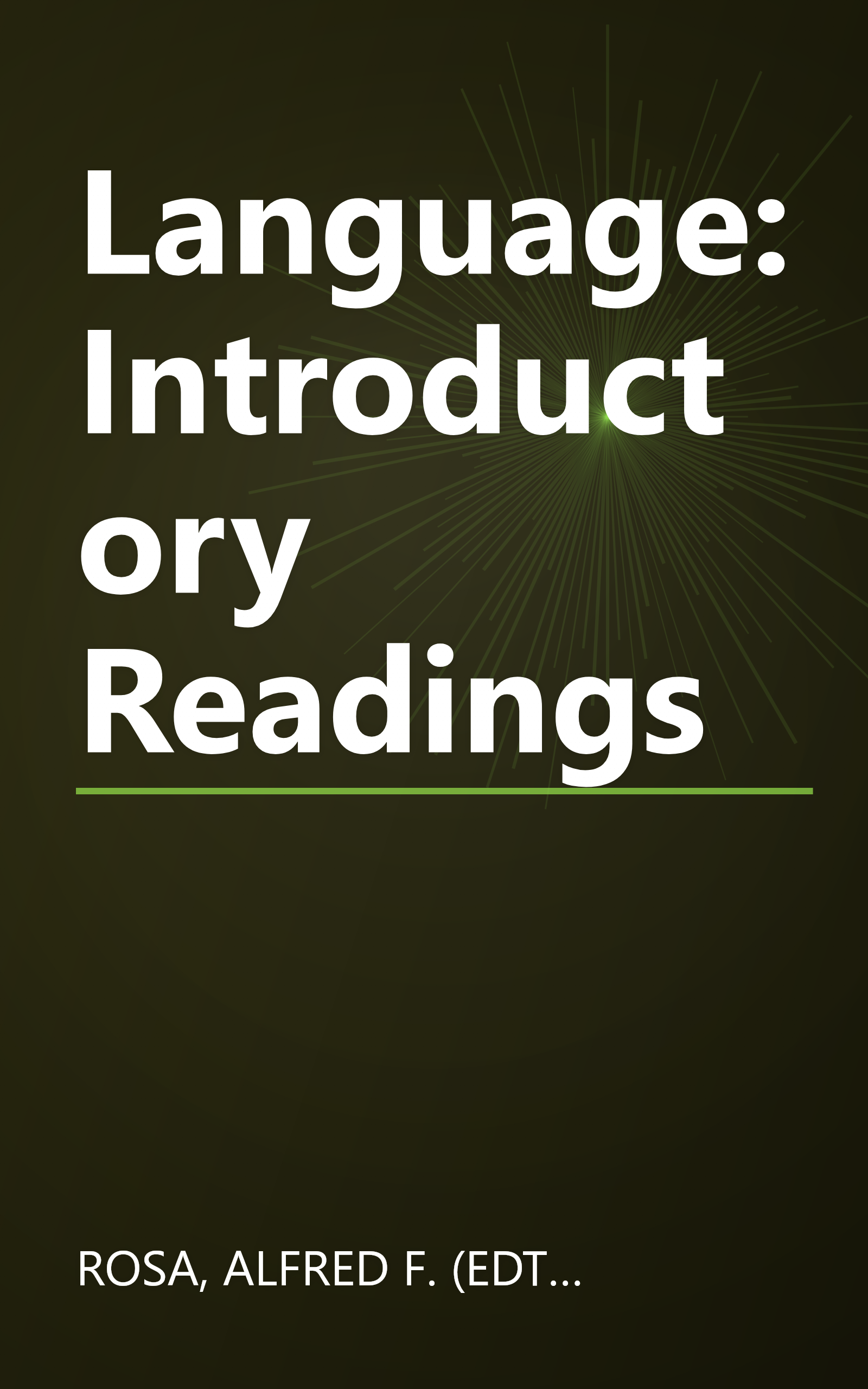Language: Introductory Readings book cover