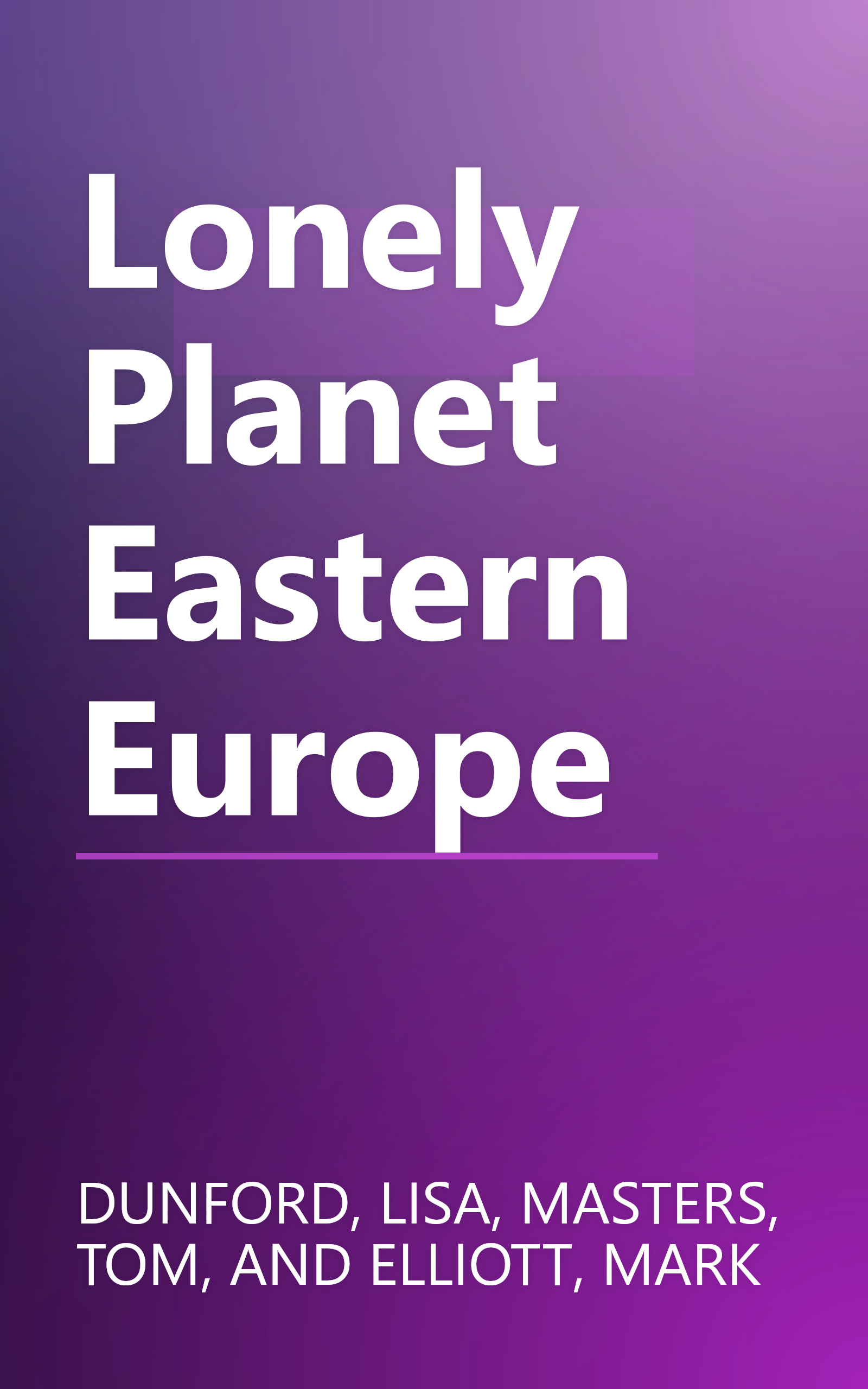 Lonely Planet Eastern Europe book cover