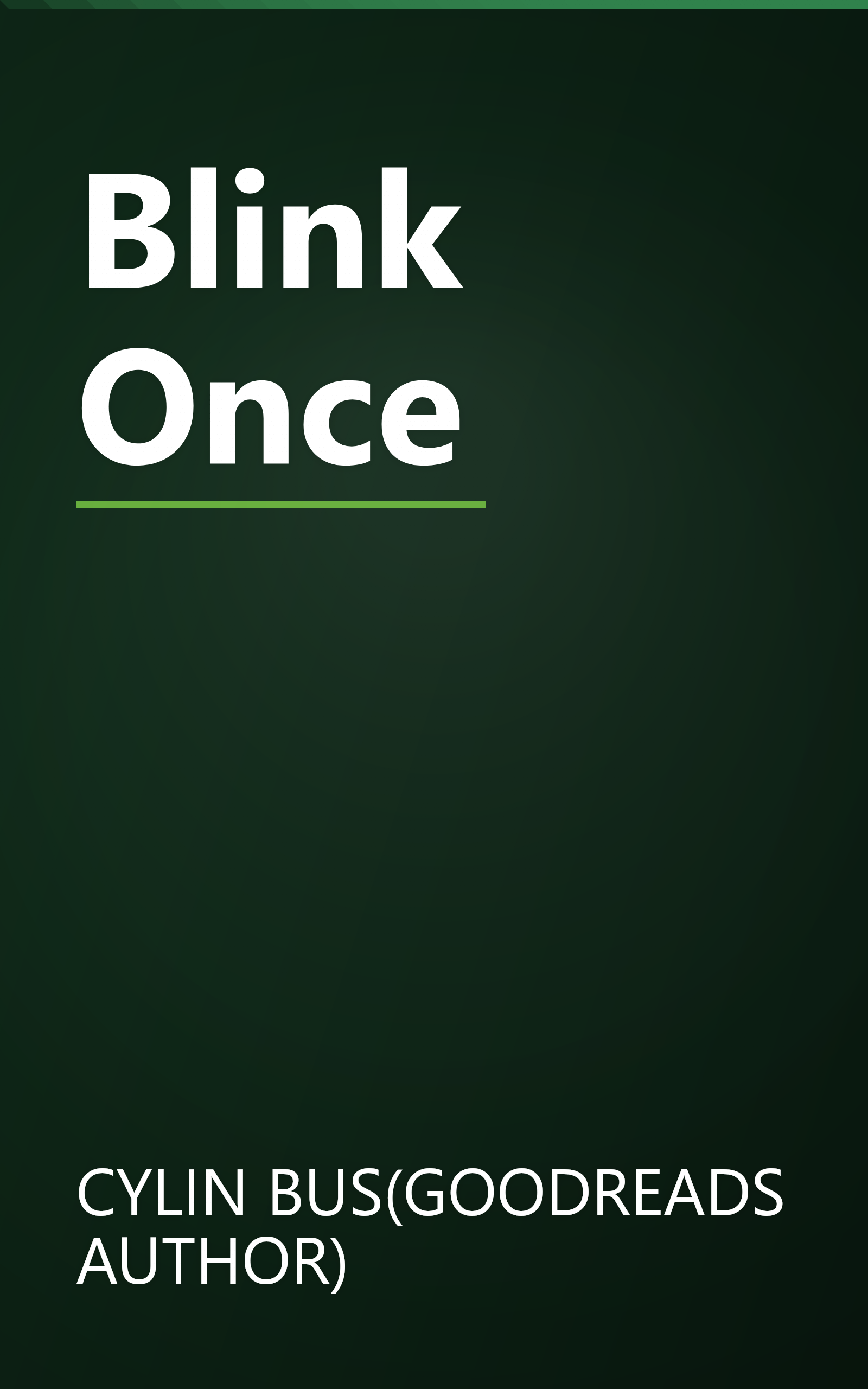 Blink Once book cover