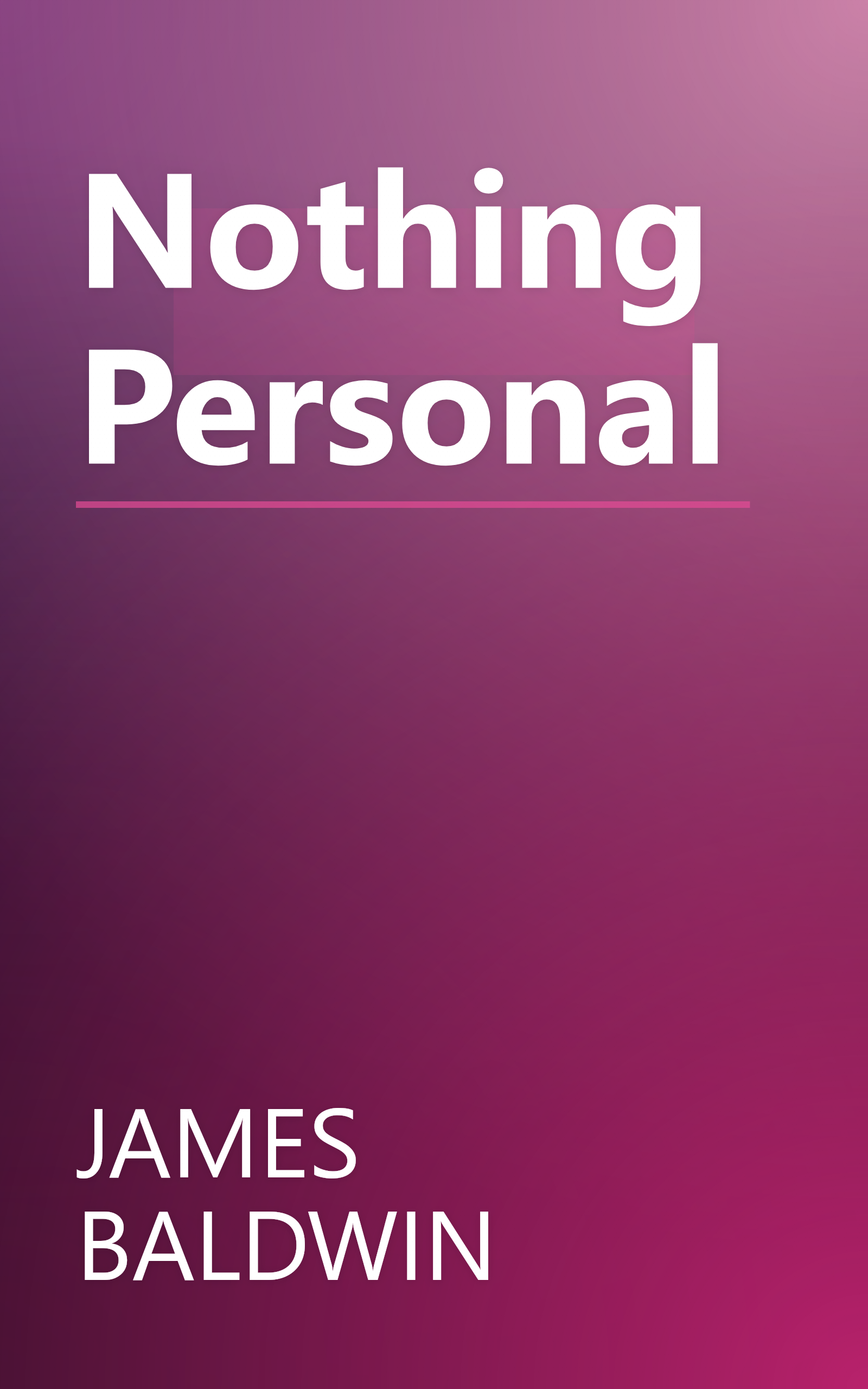 Nothing Personal book cover