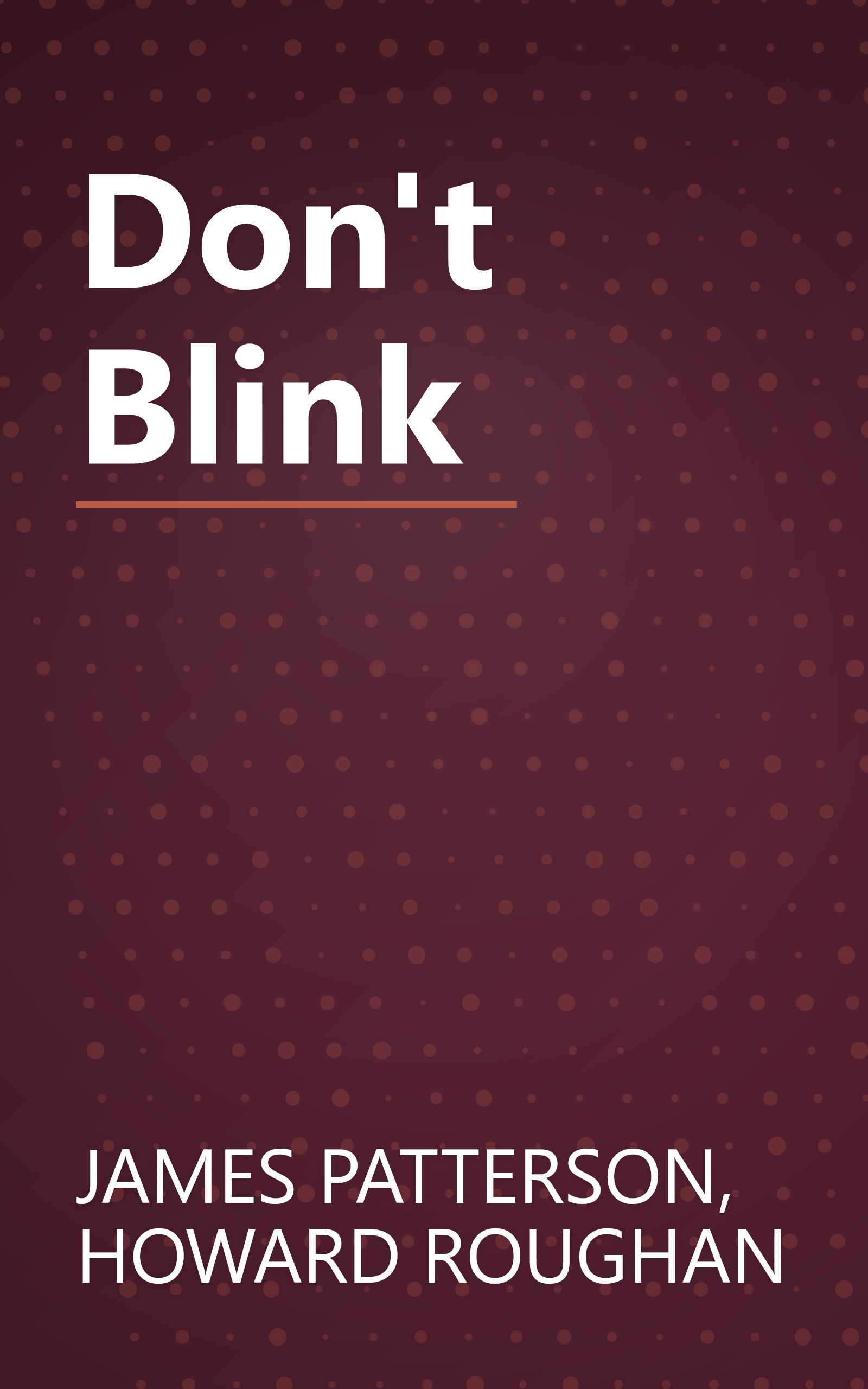 Don't Blink book cover