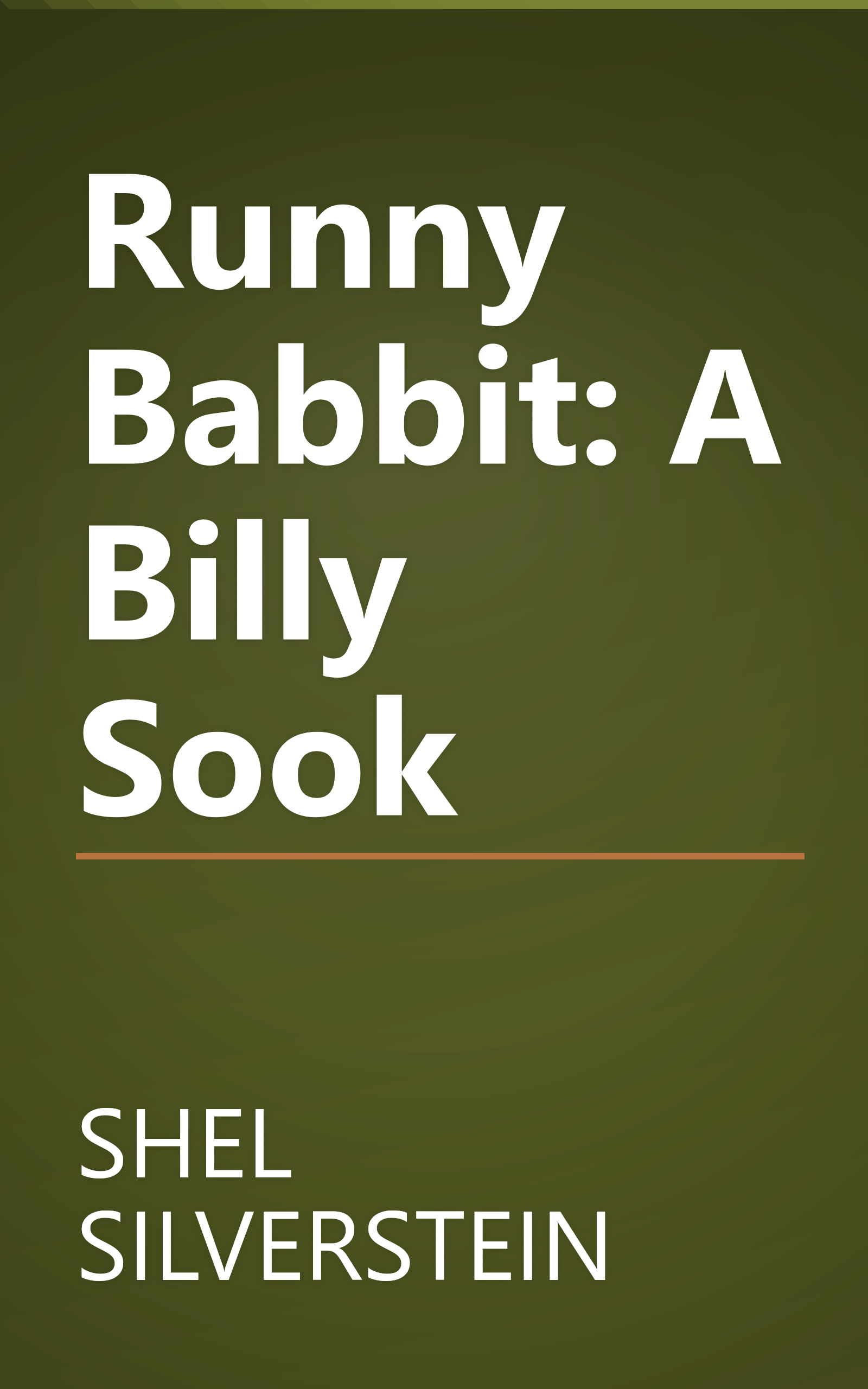 Runny Babbit: A Billy Sook book cover