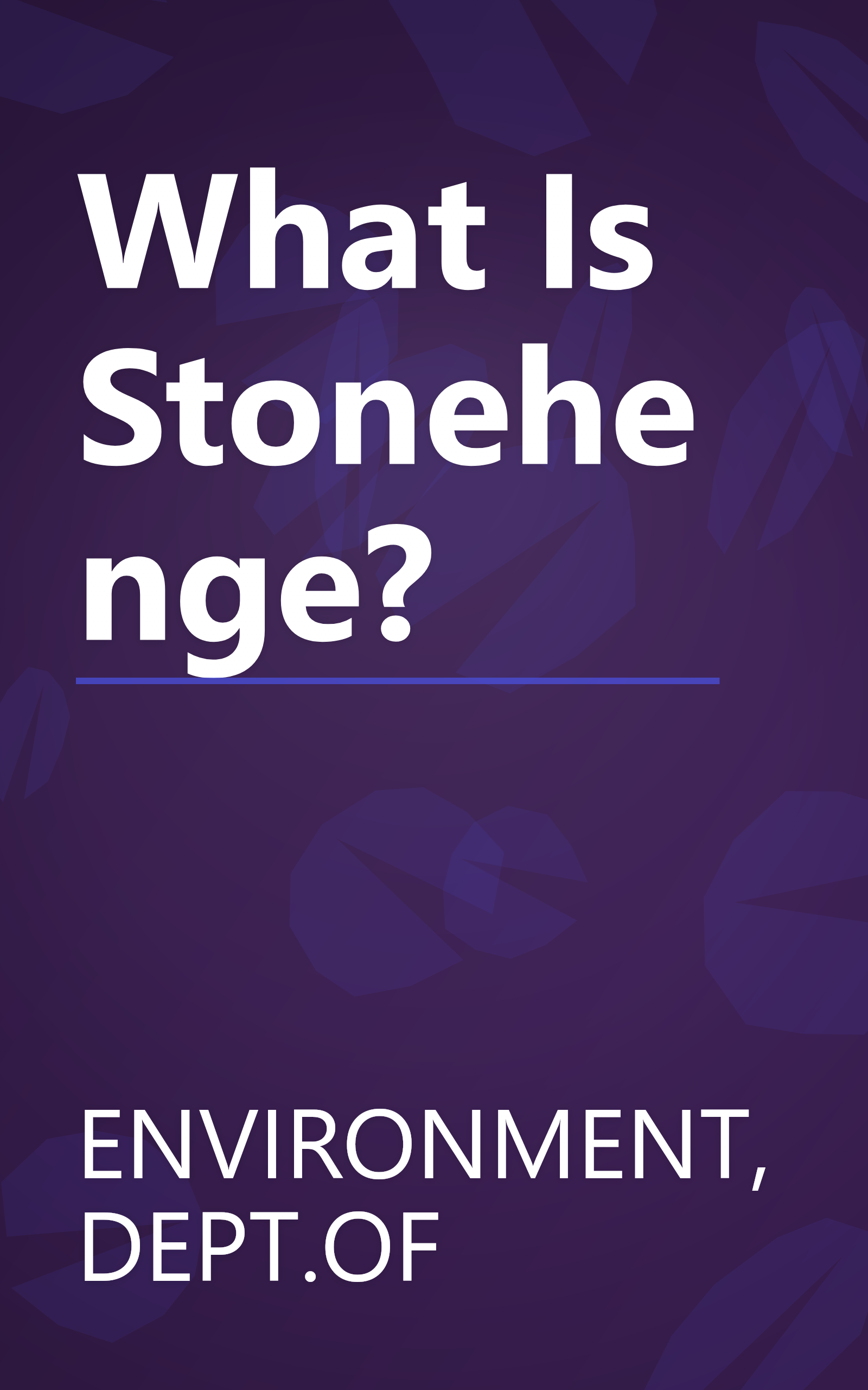 What Is Stonehenge? book cover