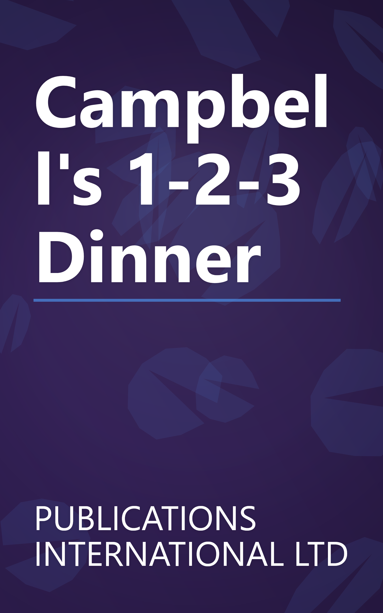 Campbell's 1-2-3 Dinner book cover
