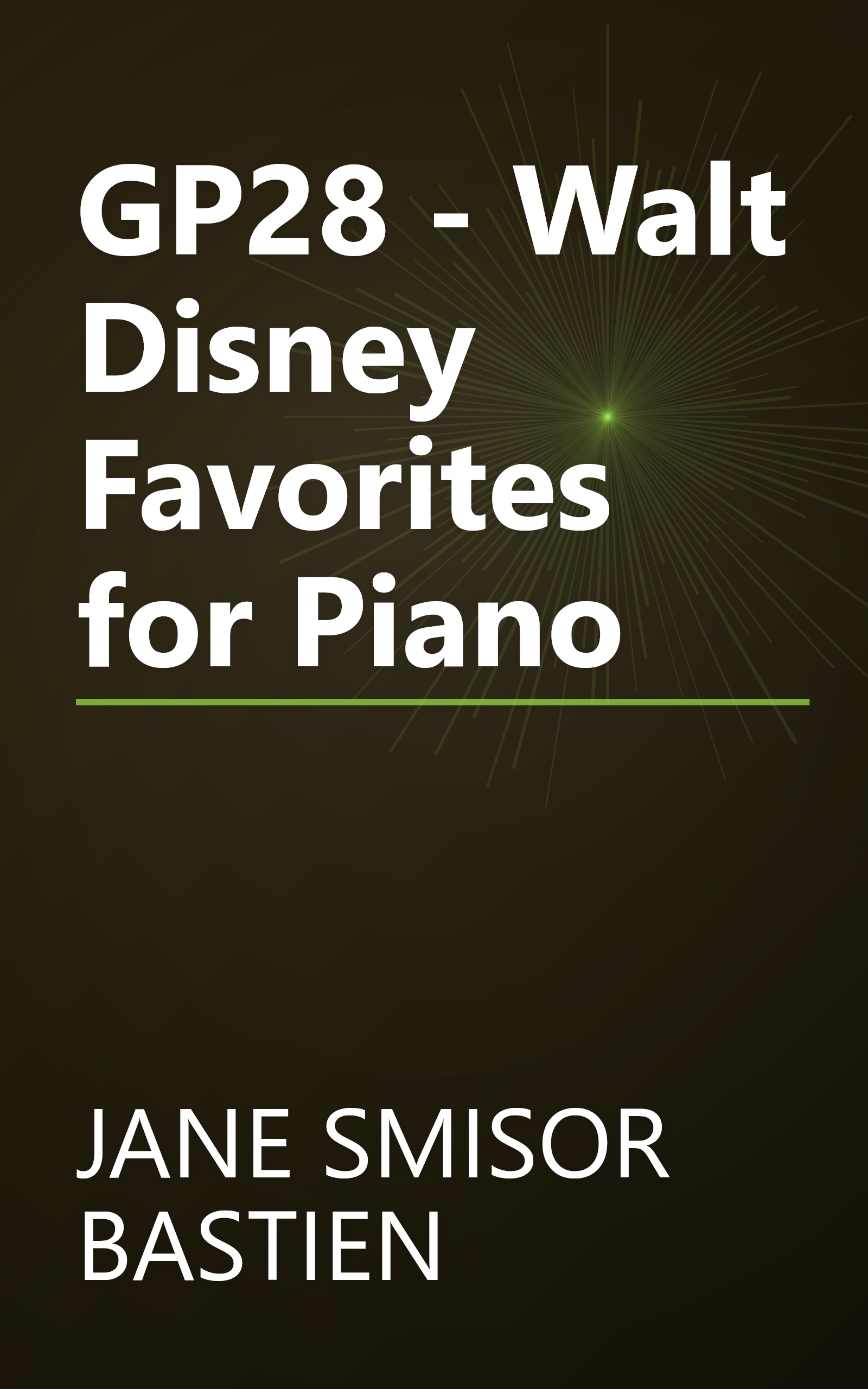 GP28 - Walt Disney Favorites for Piano book cover