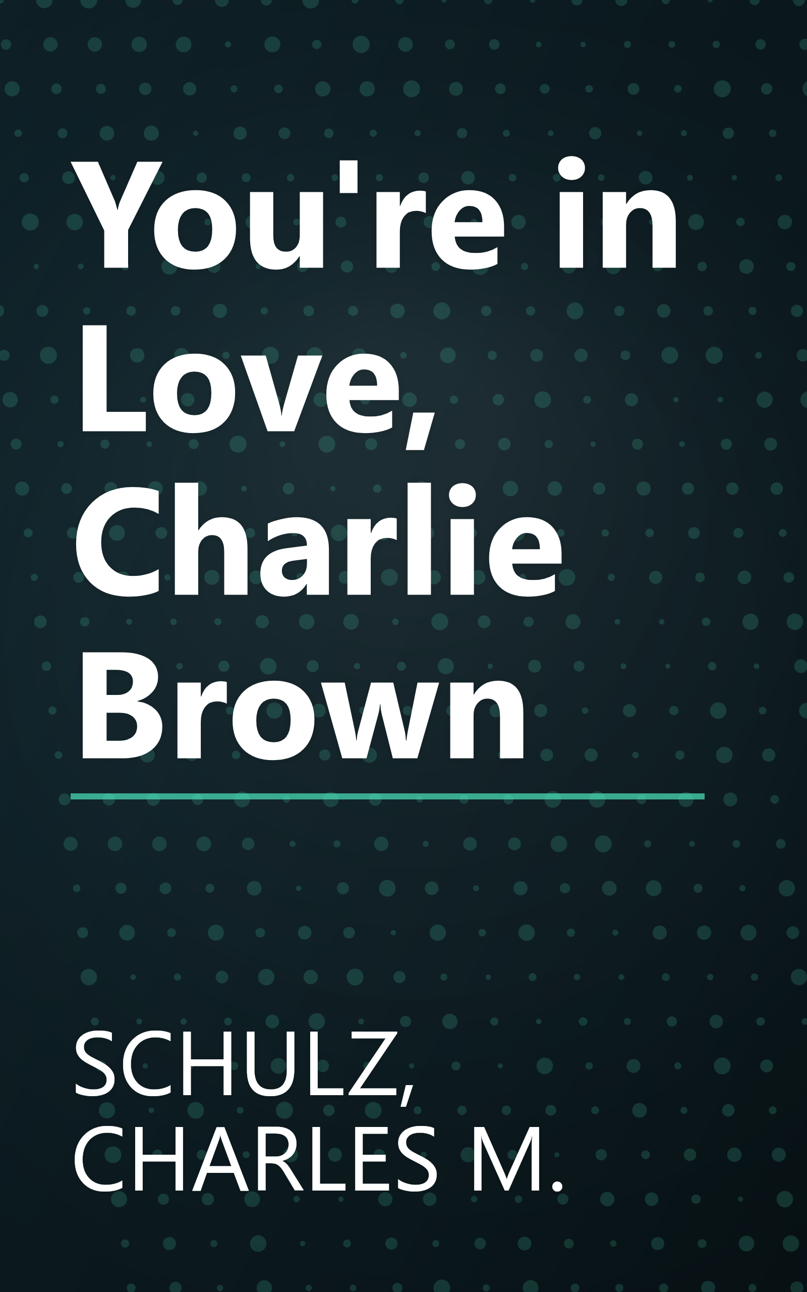 You're in Love, Charlie Brown book cover