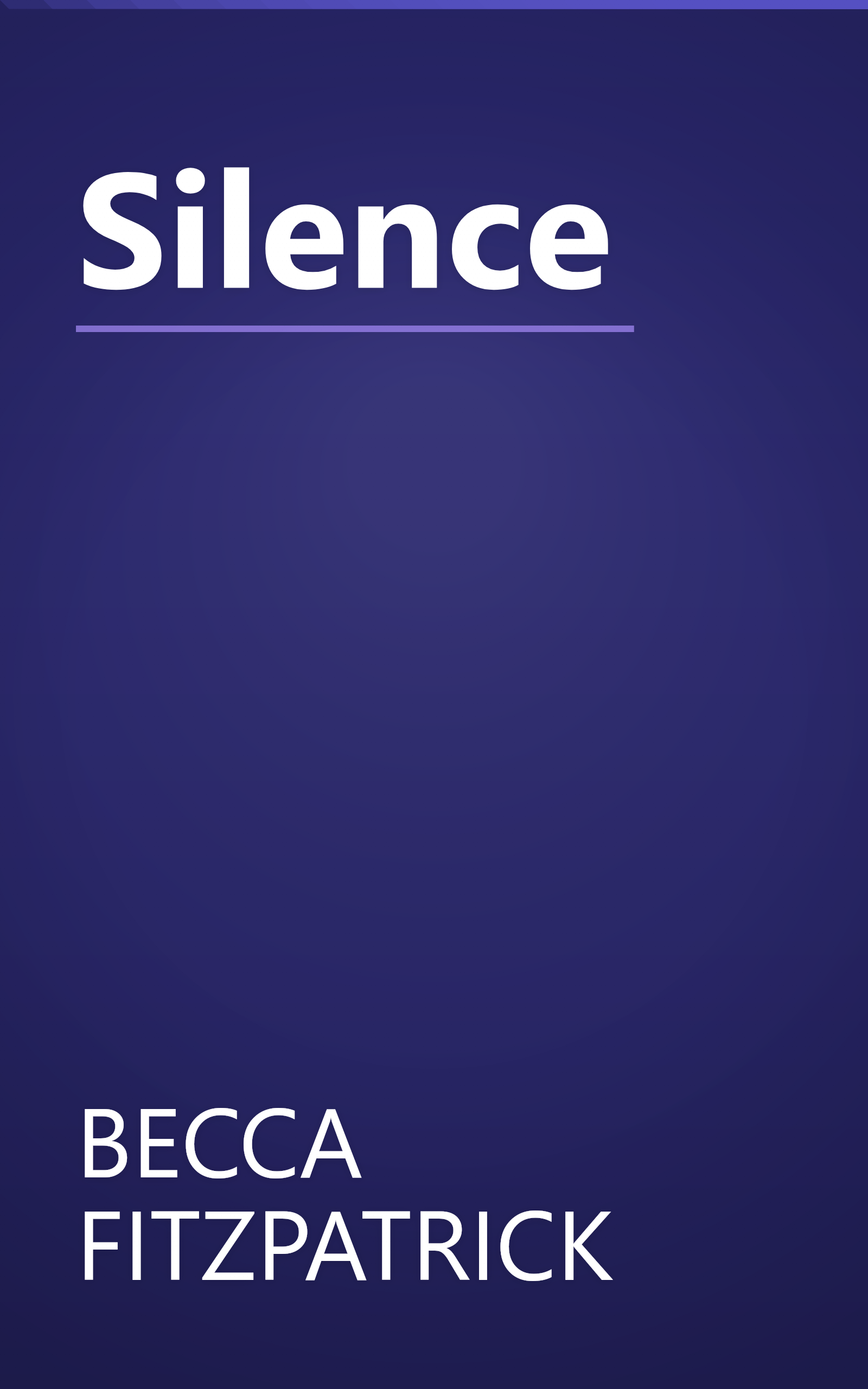 Silence book cover