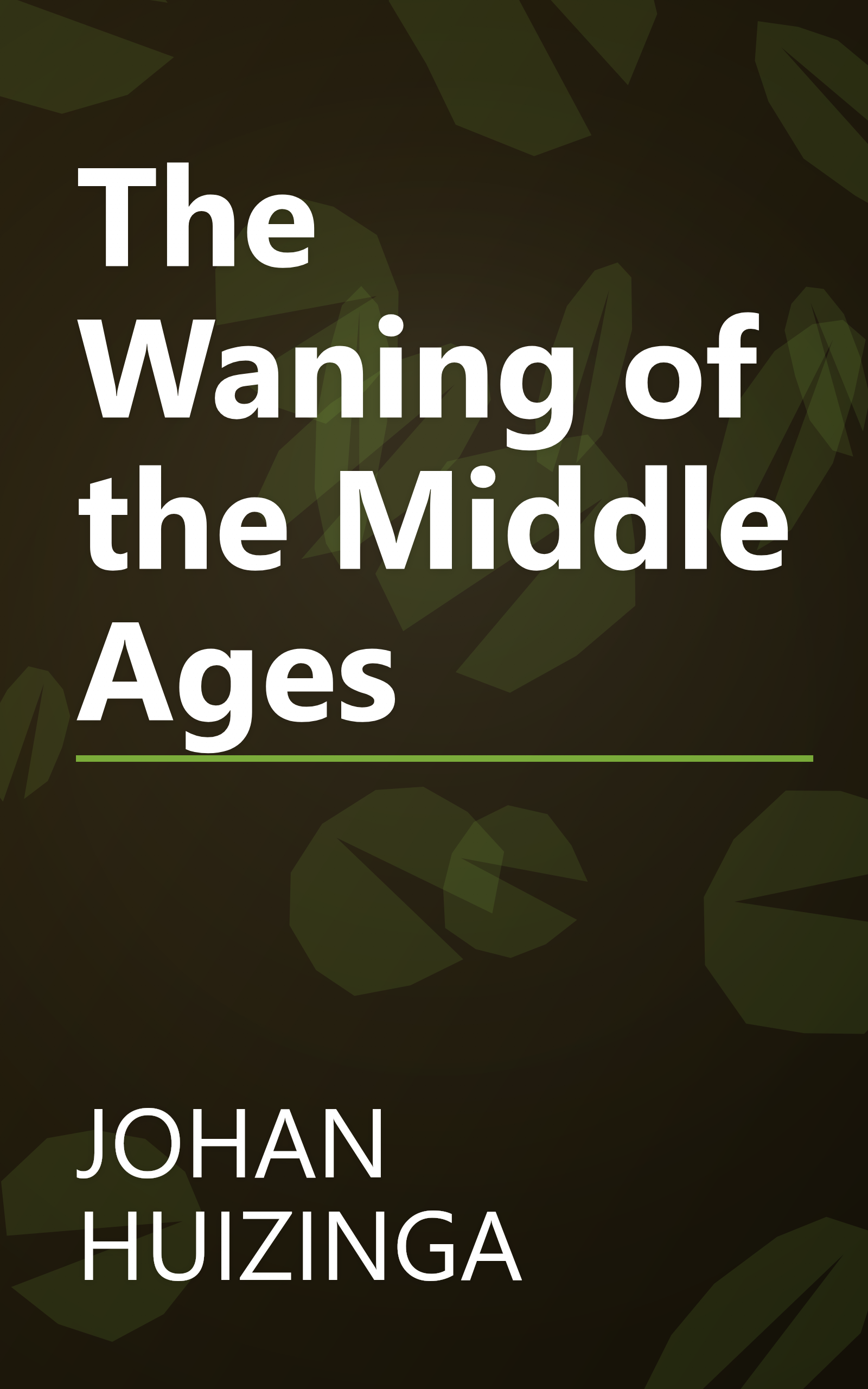 The Waning of the Middle Ages book cover