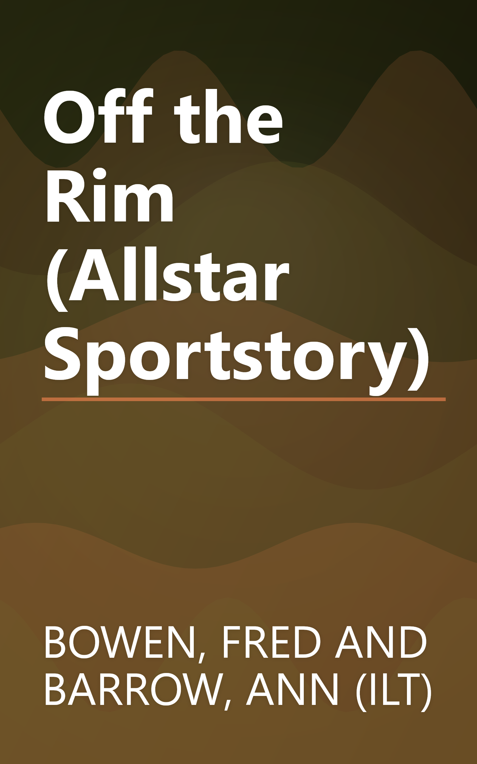Off the Rim (Allstar Sportstory) book cover
