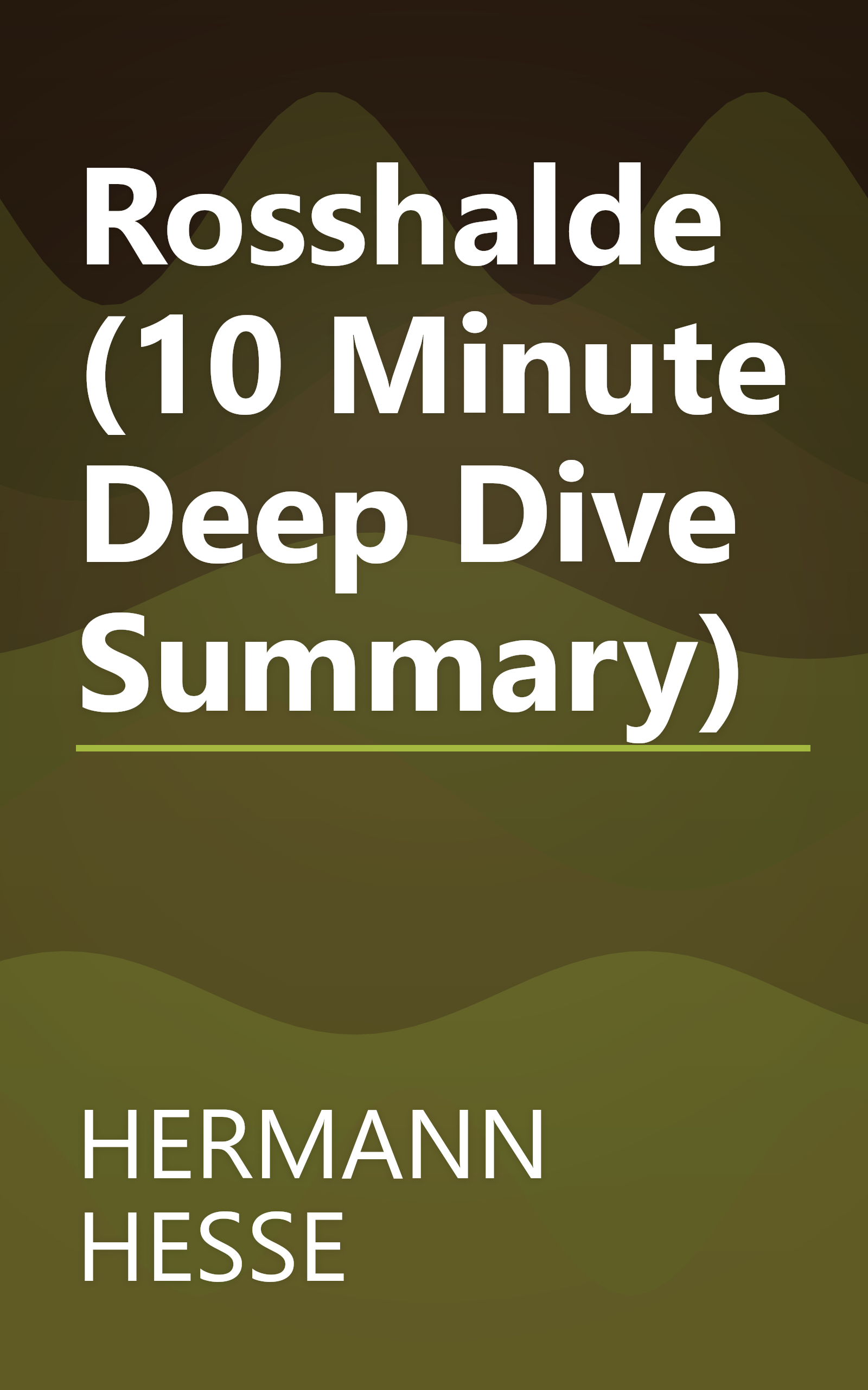 Rosshalde (10 Minute   Deep Dive Summary) book cover