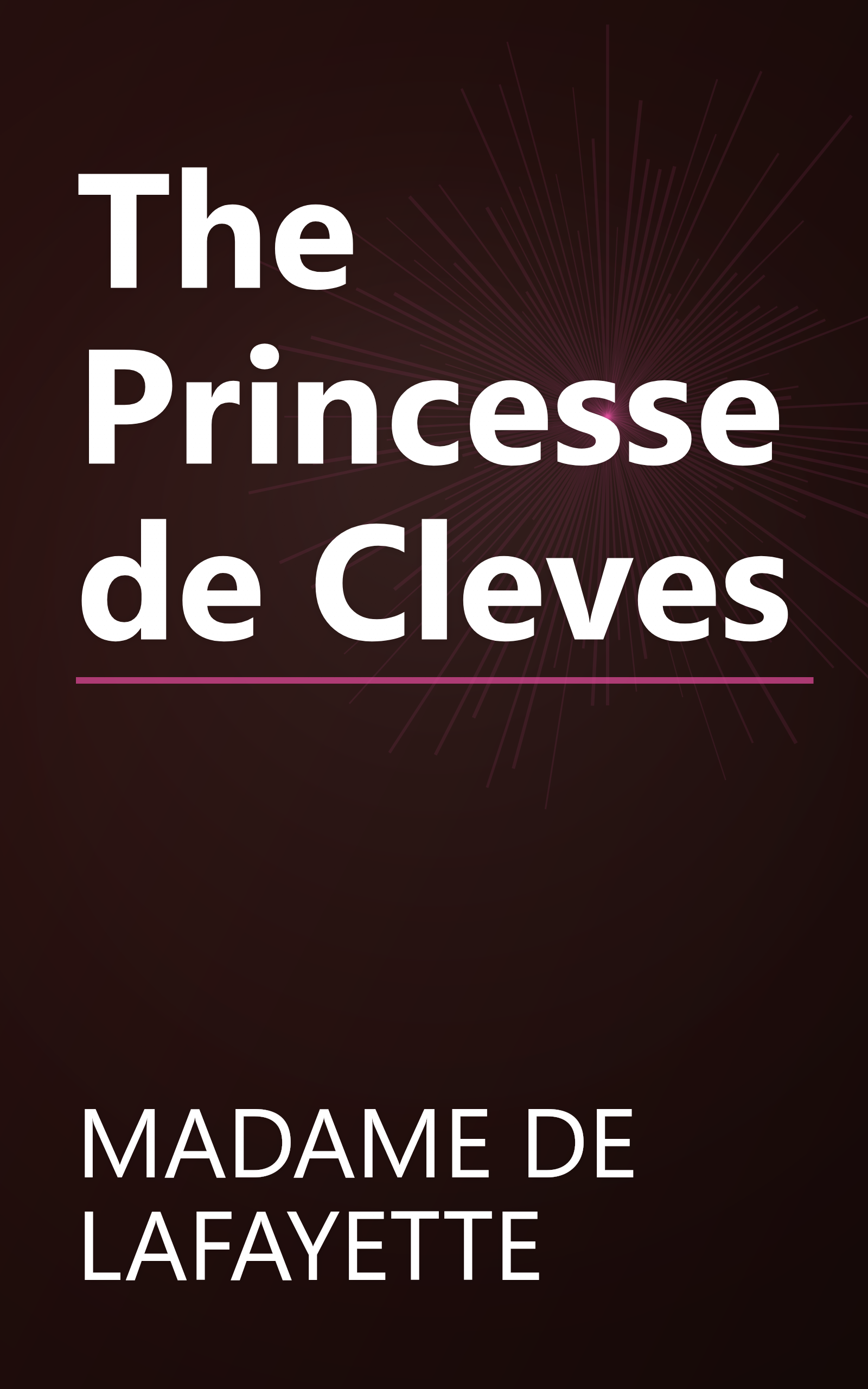 The Princesse de Cleves book cover