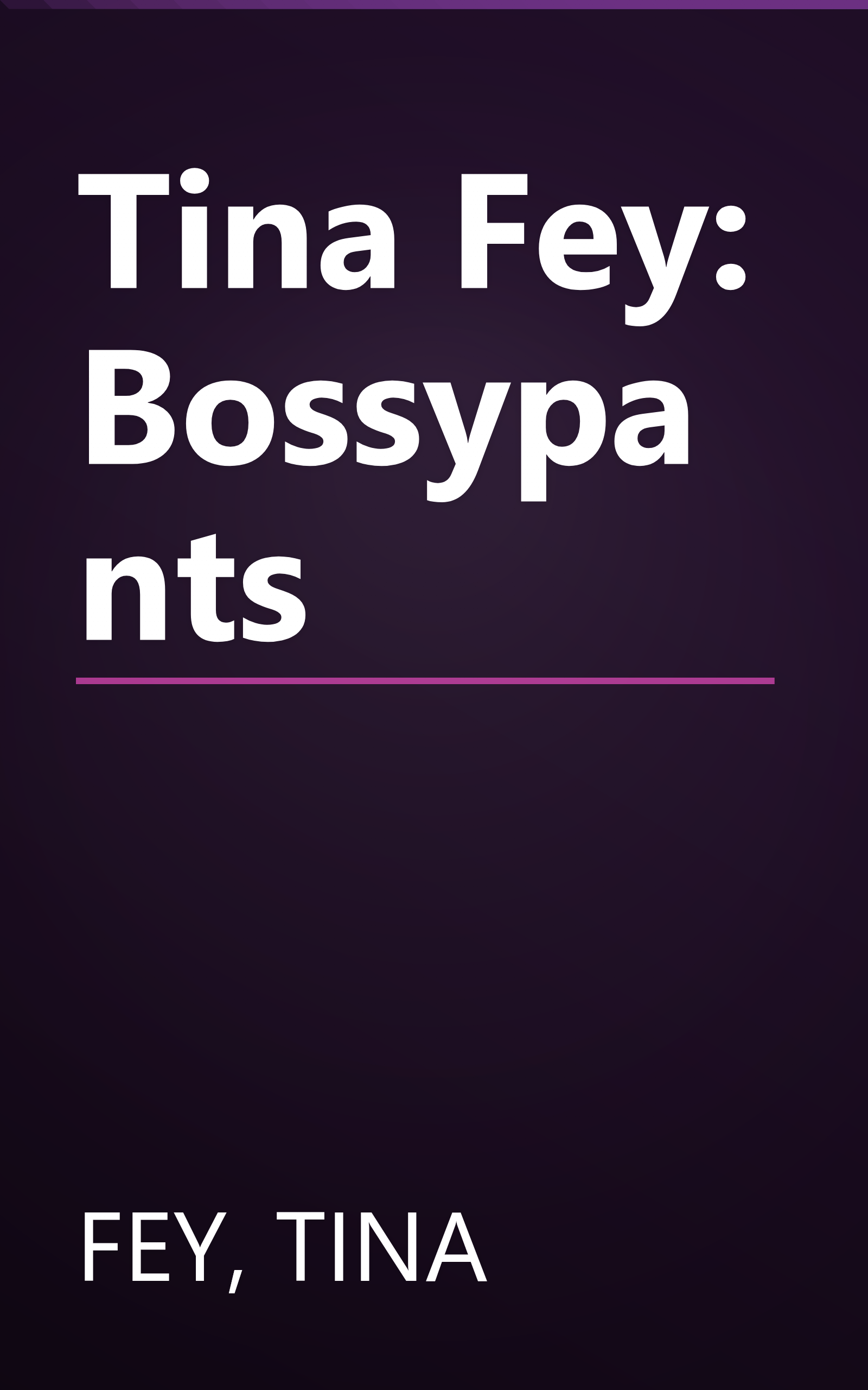 Tina Fey: Bossypants book cover