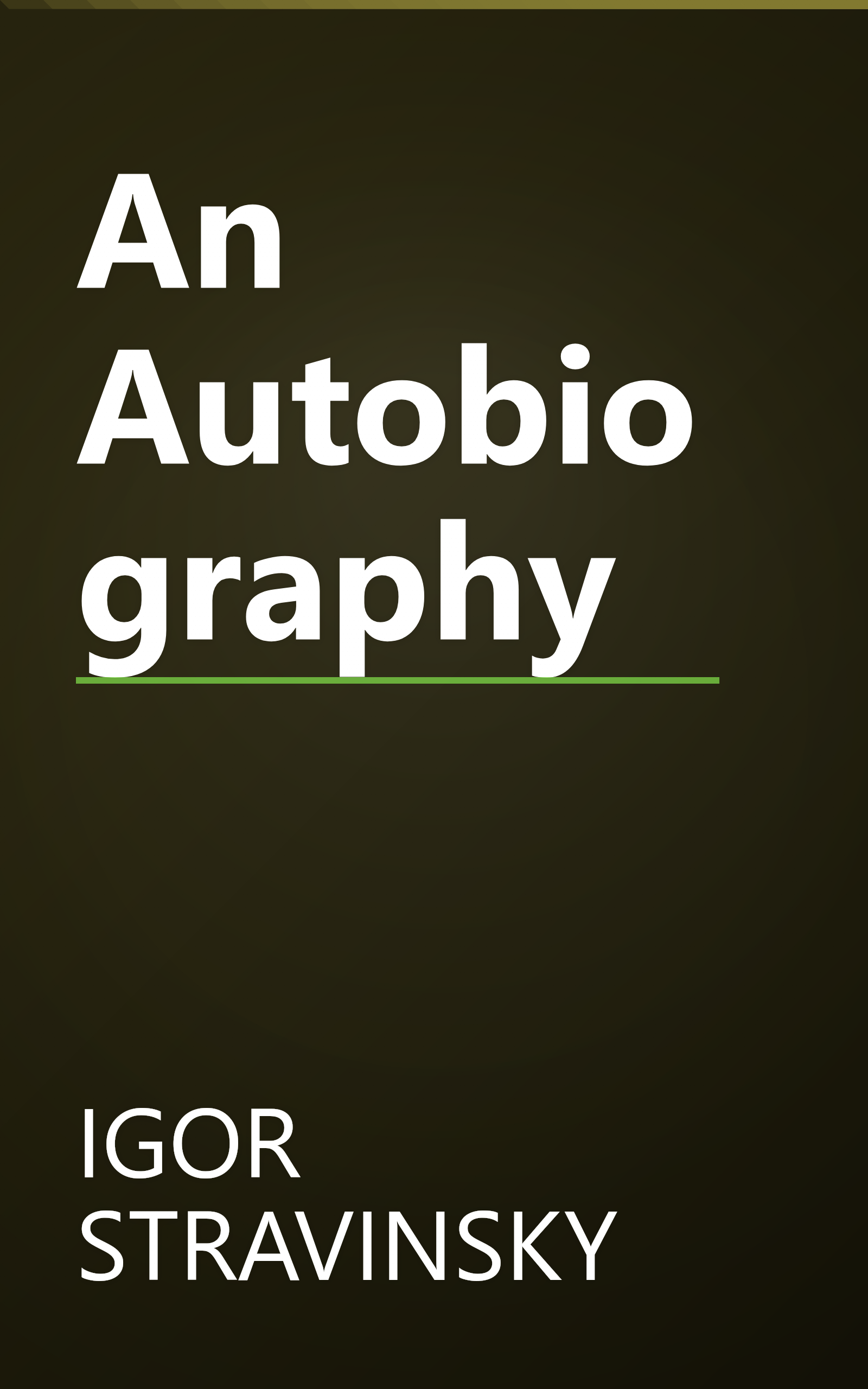 An Autobiography book cover