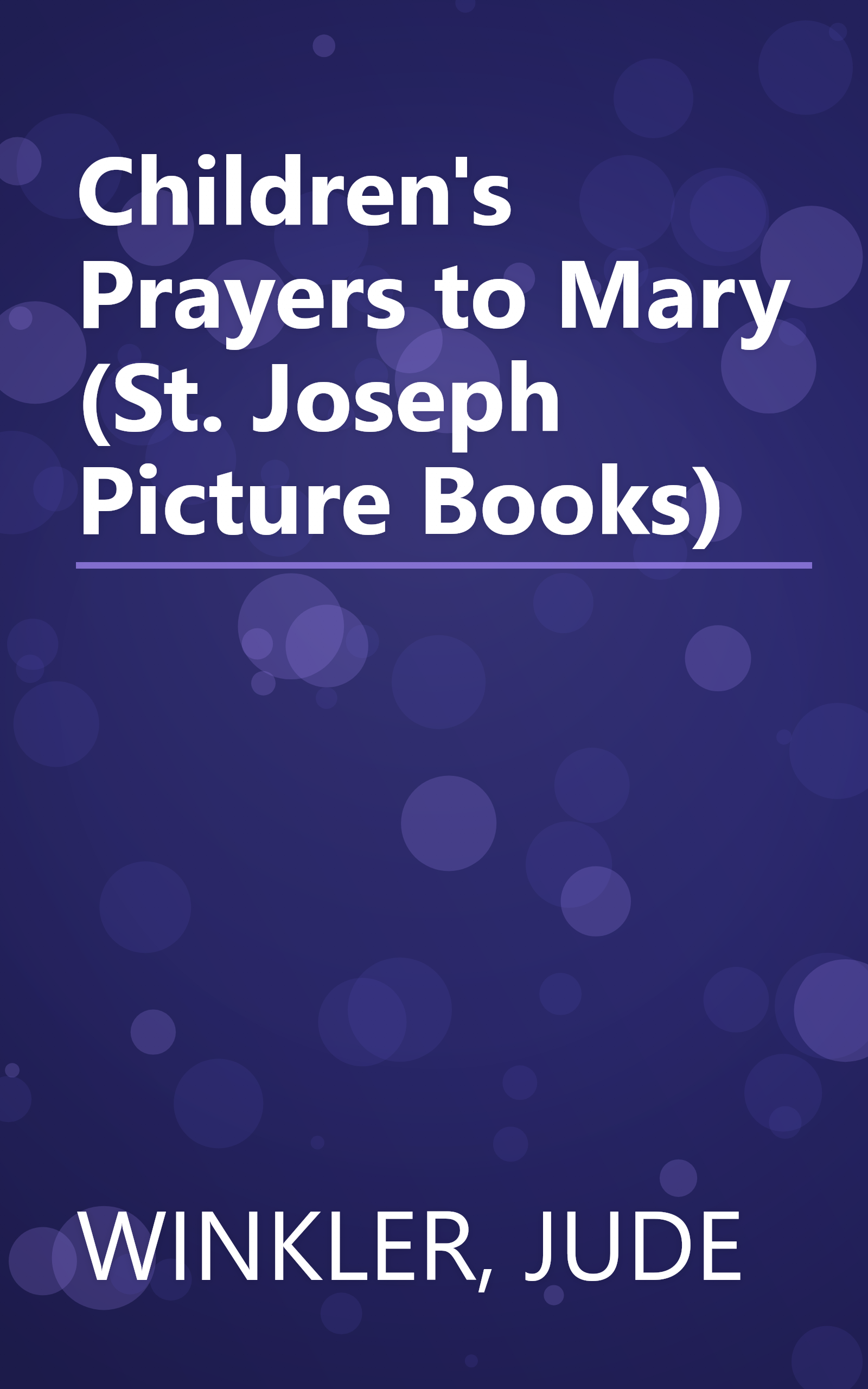 Children's Prayers to Mary (St. Joseph Picture Books) book cover