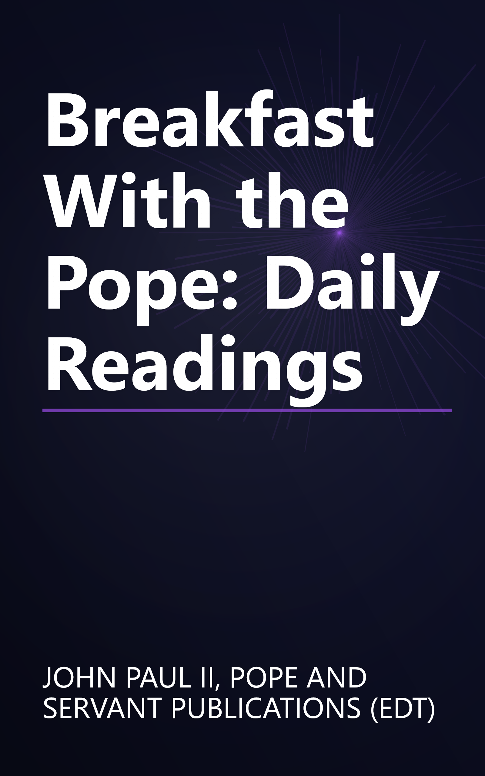 Breakfast With the Pope: Daily Readings book cover