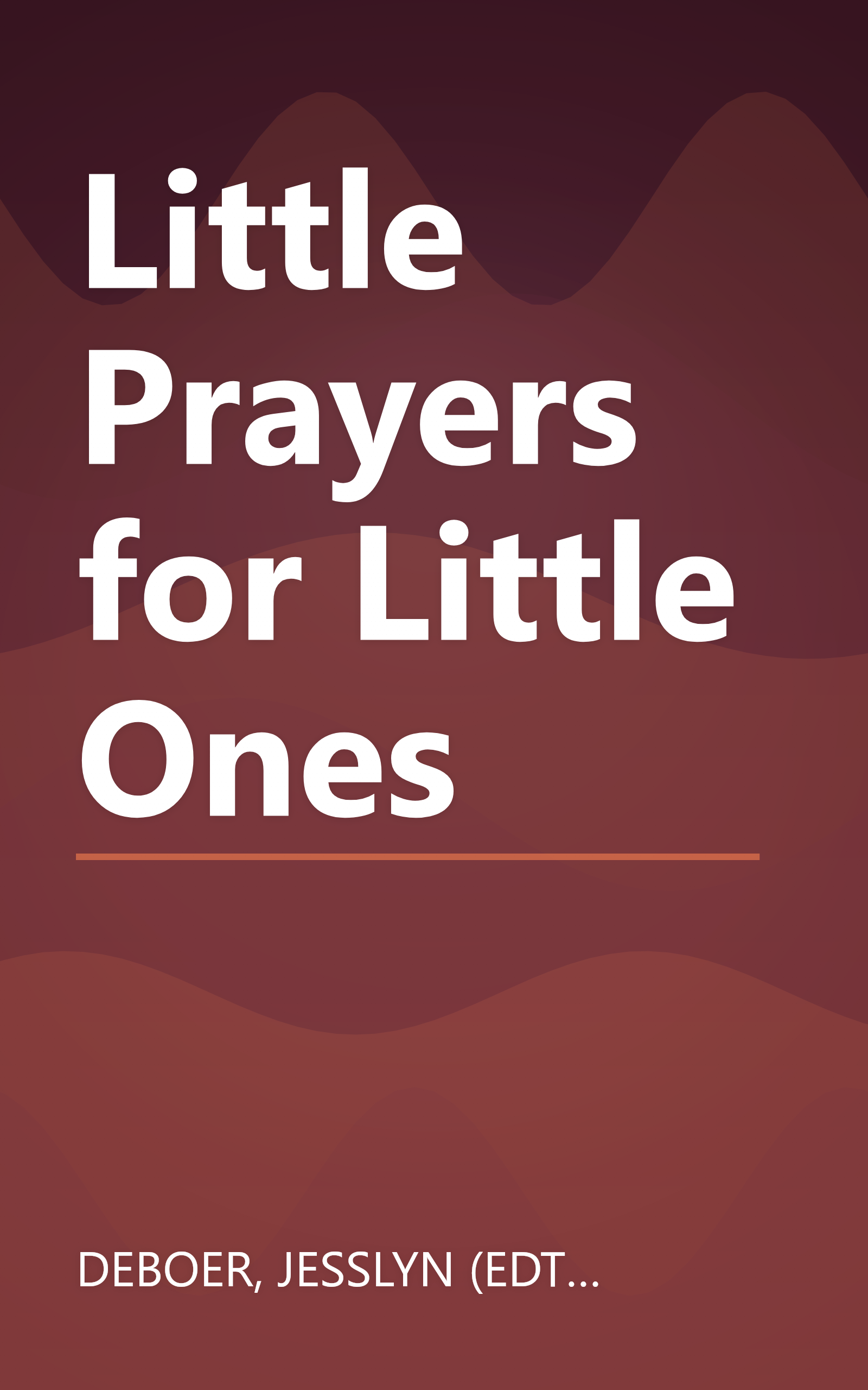 Little Prayers for Little Ones book cover