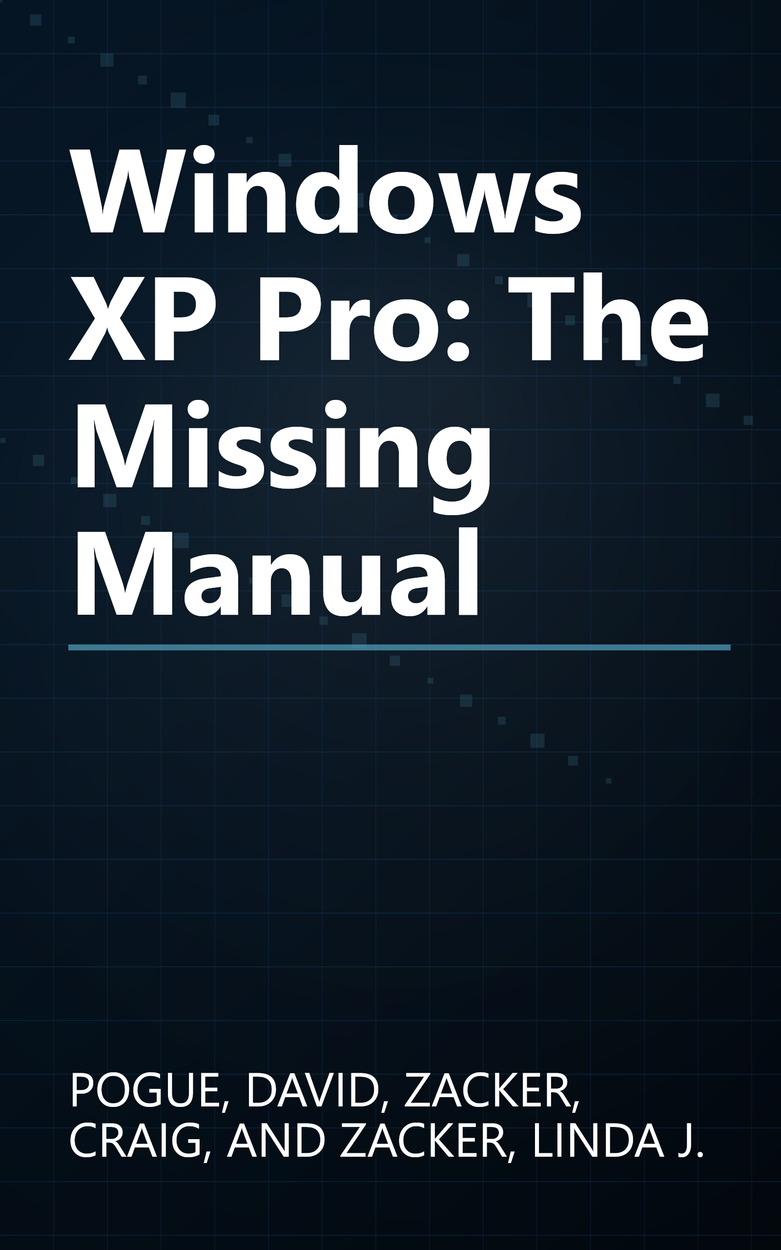 Windows XP Pro: The Missing Manual book cover