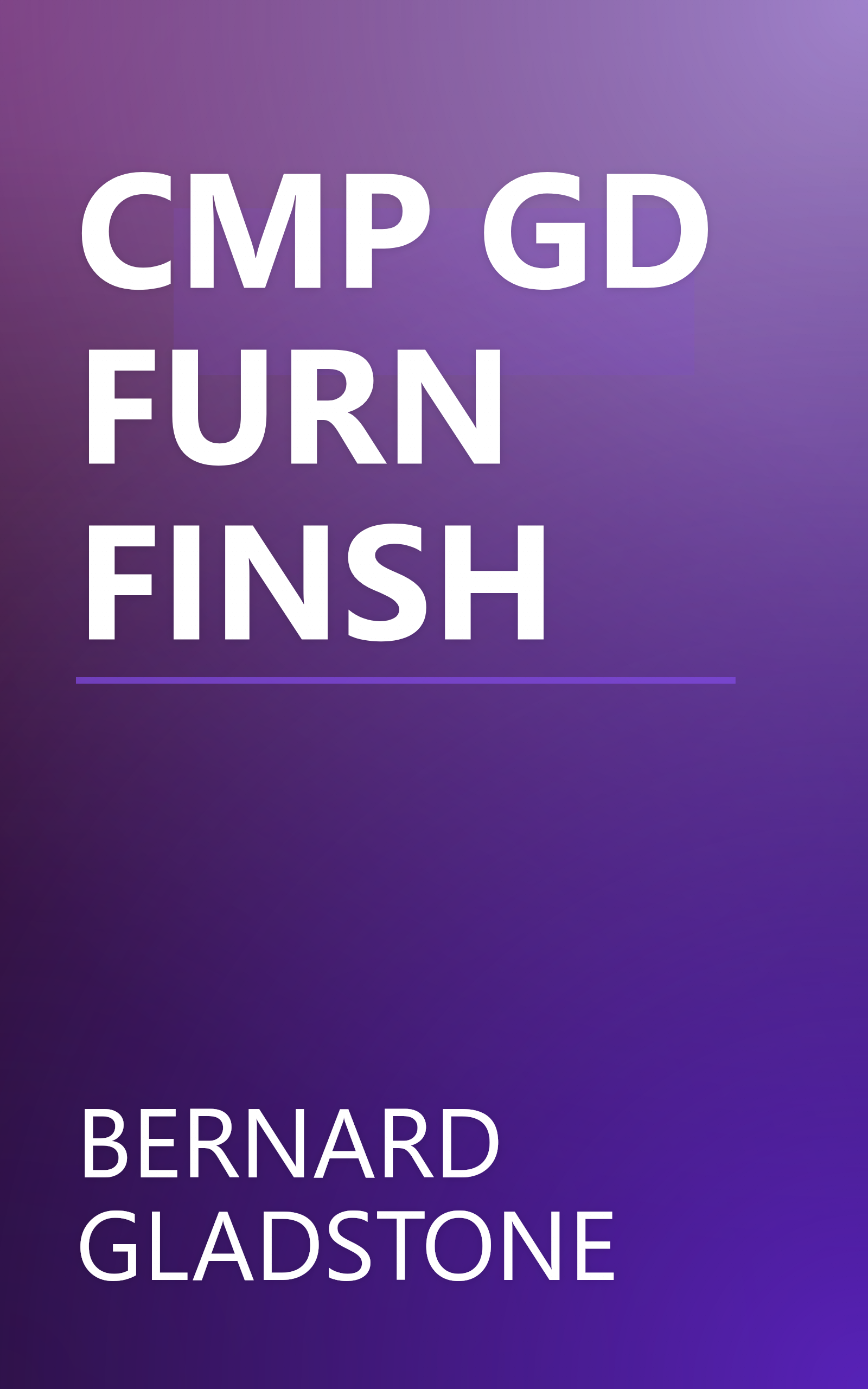 CMP GD FURN FINSH book cover