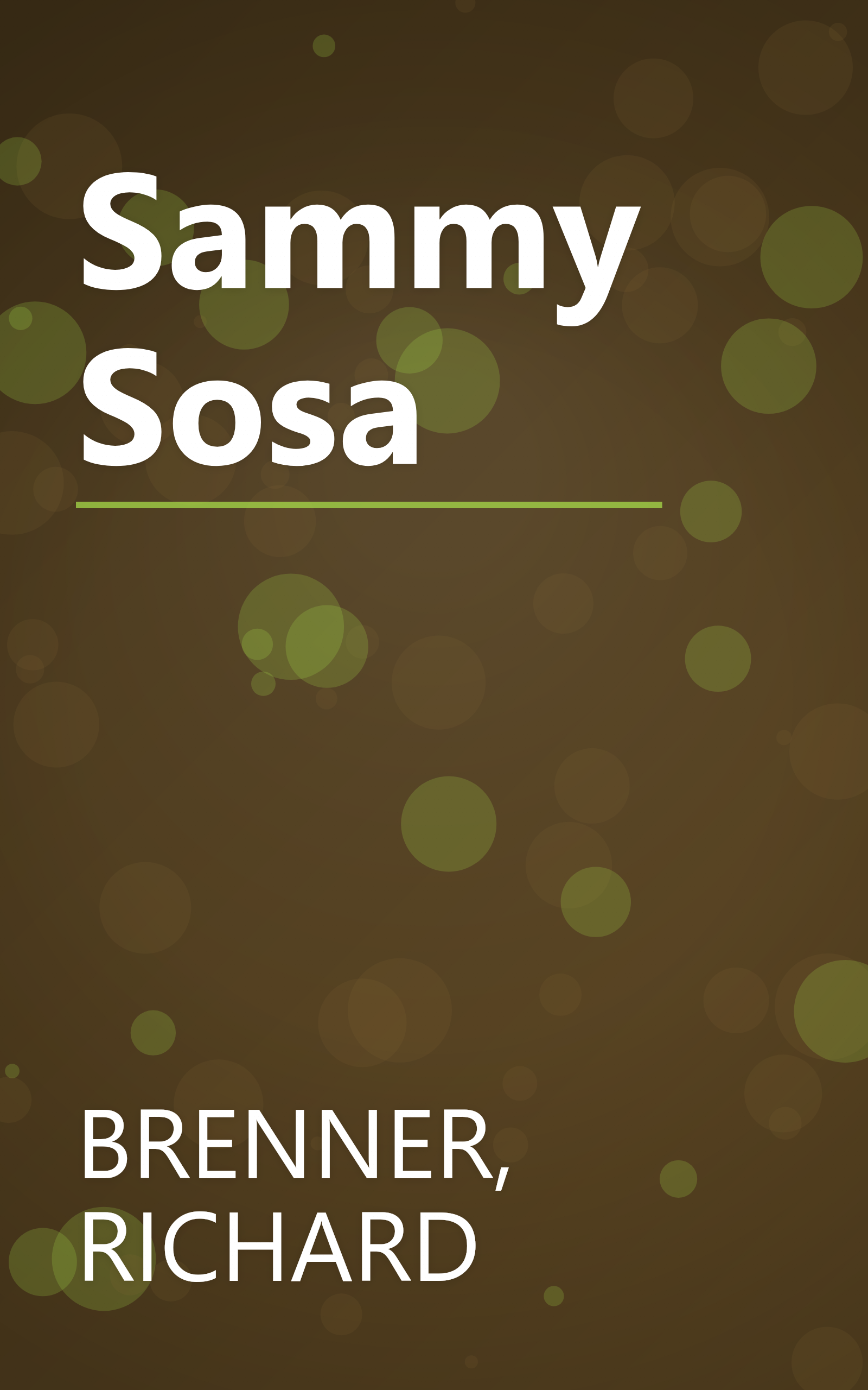 Sammy Sosa book cover