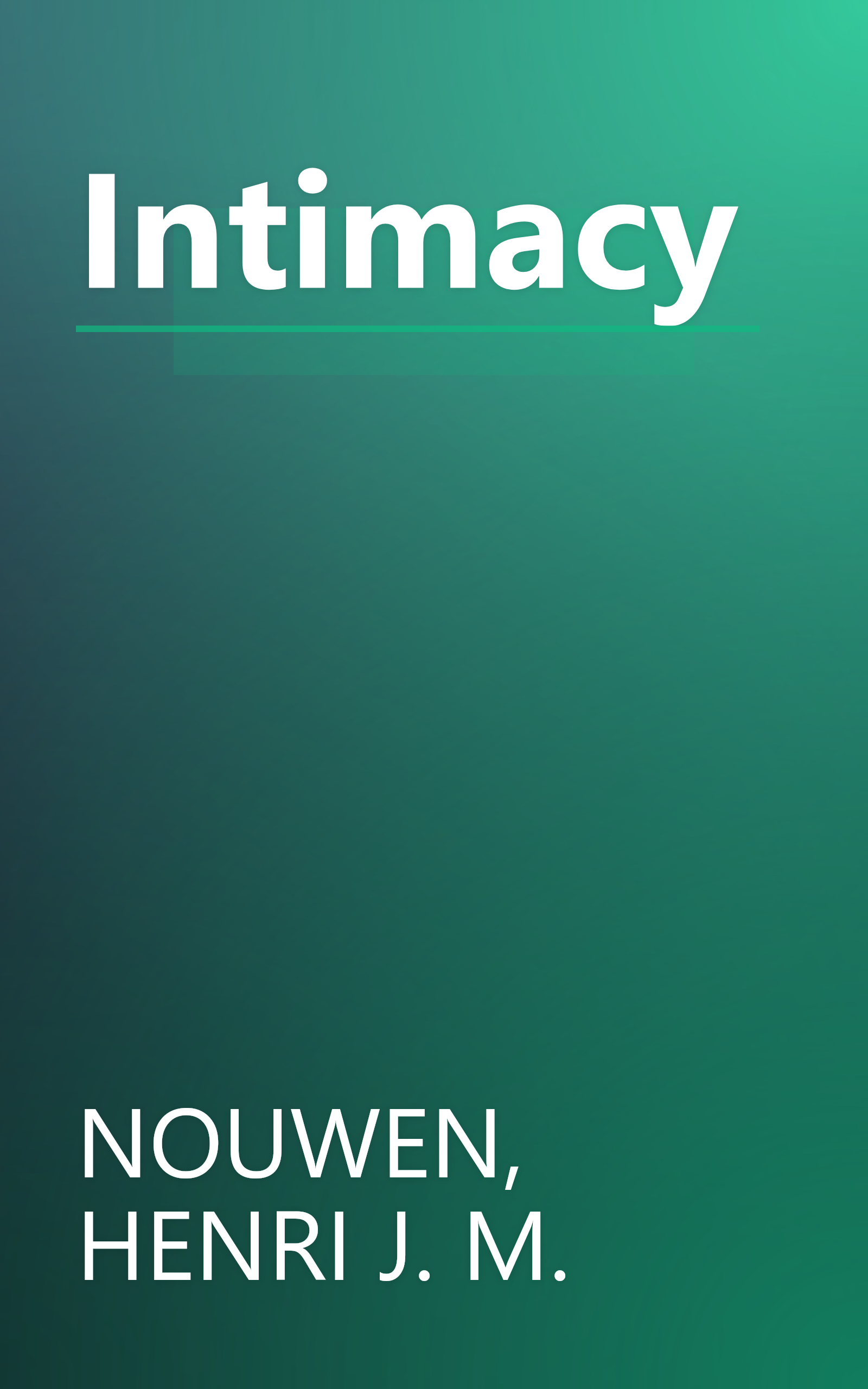 Intimacy book cover