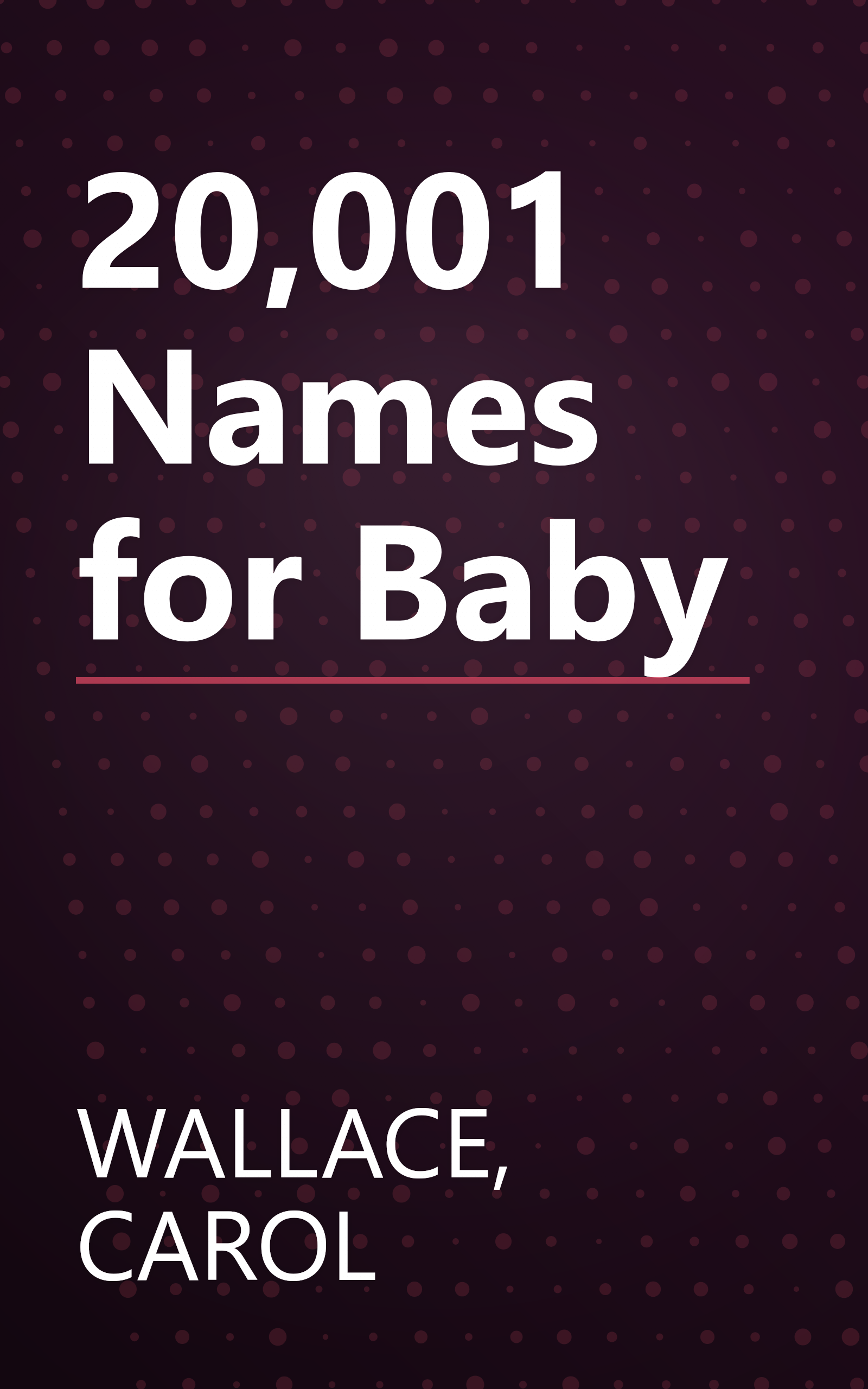 20,001 Names for Baby book cover