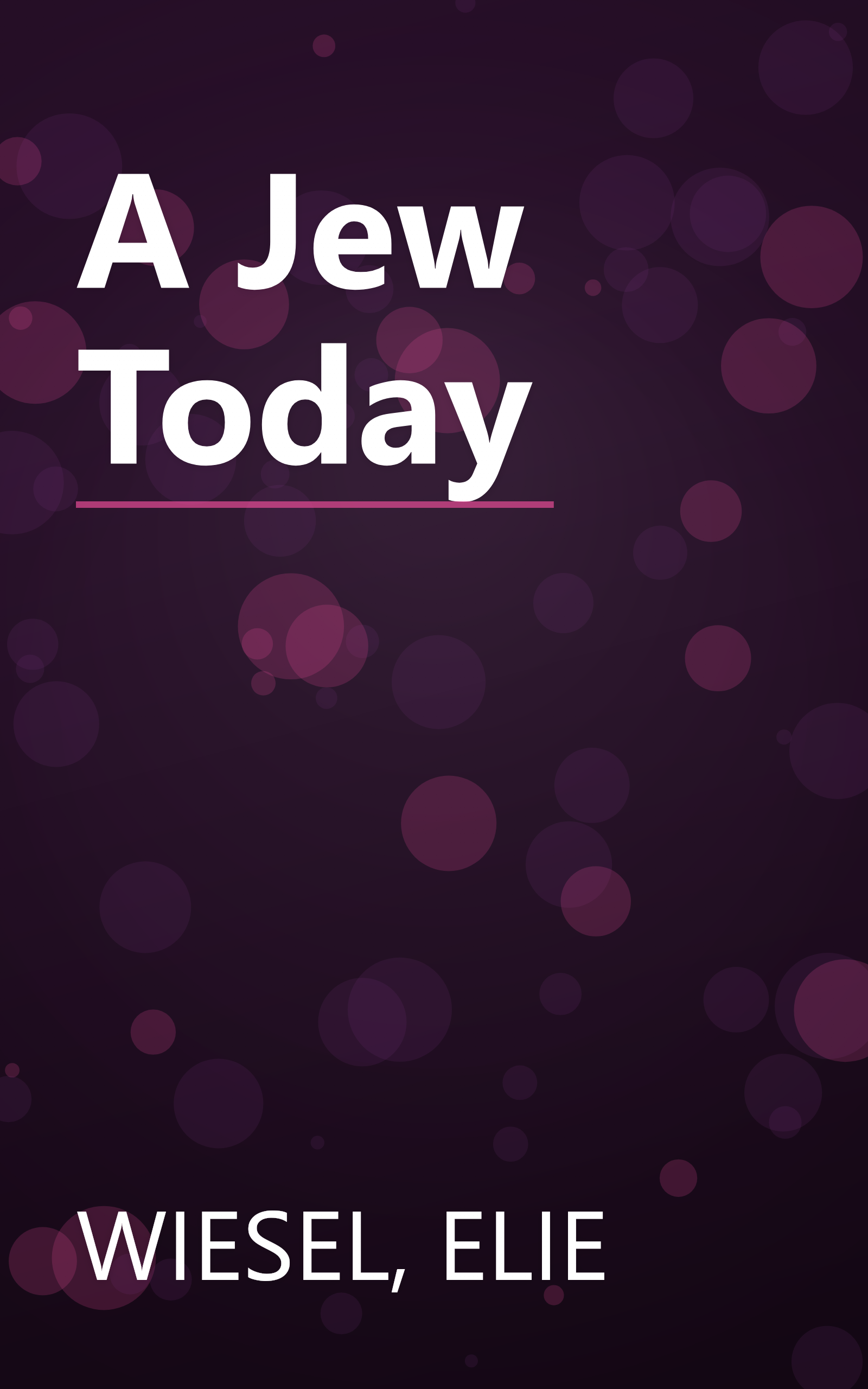 A Jew Today book cover