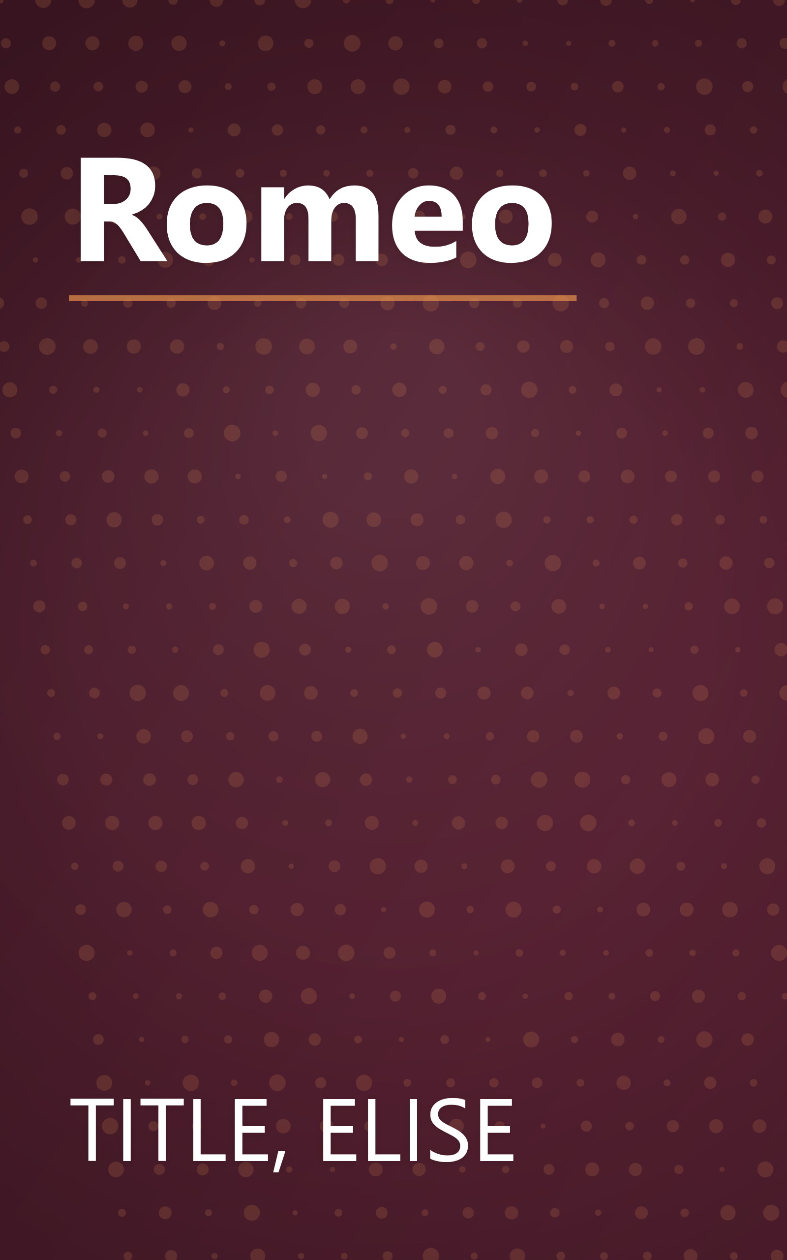 Romeo book cover