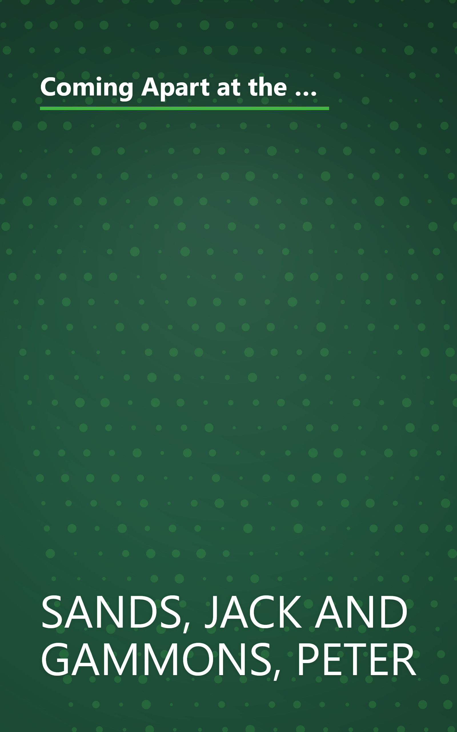 Coming Apart at the Seams: How Baseball Owners, Players, and Television Executives Have Led Our National Pastime to the Brink of Disaster book cover