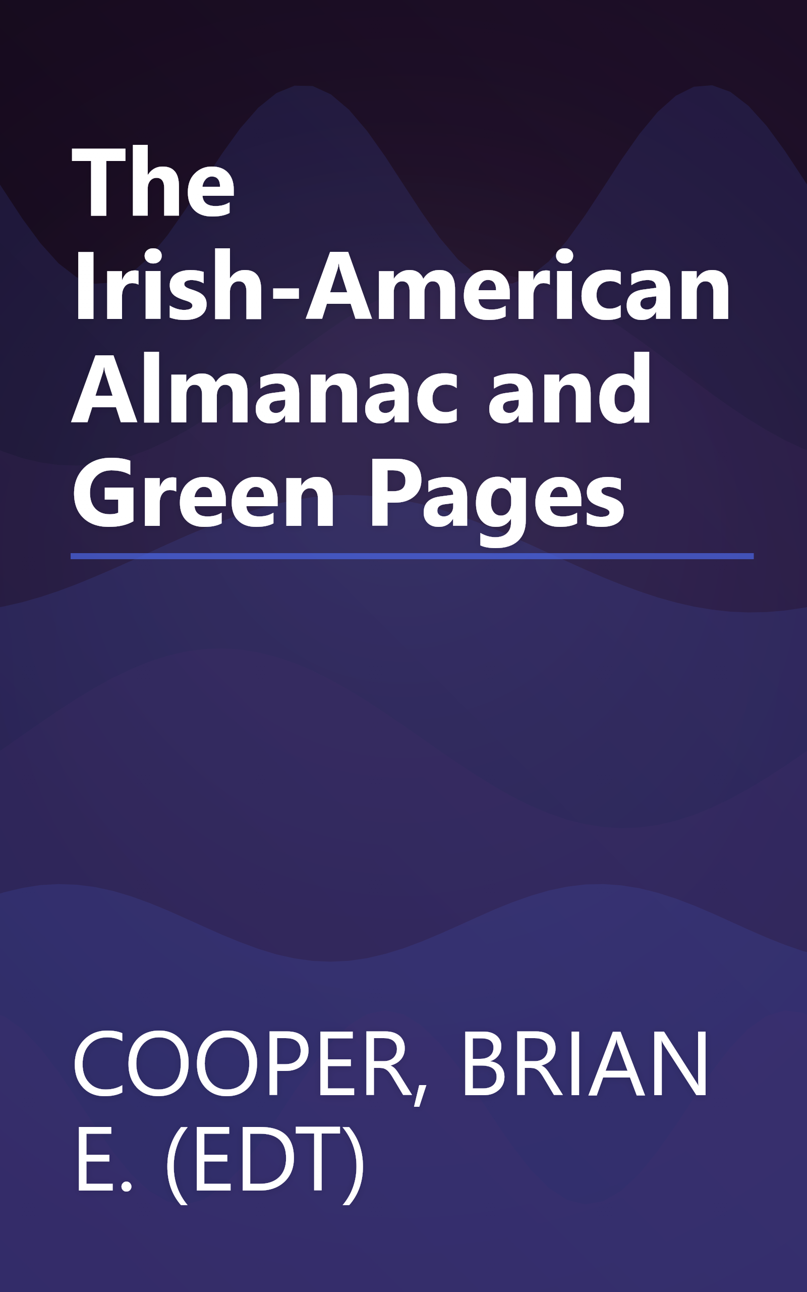 The Irish-American Almanac and Green Pages book cover