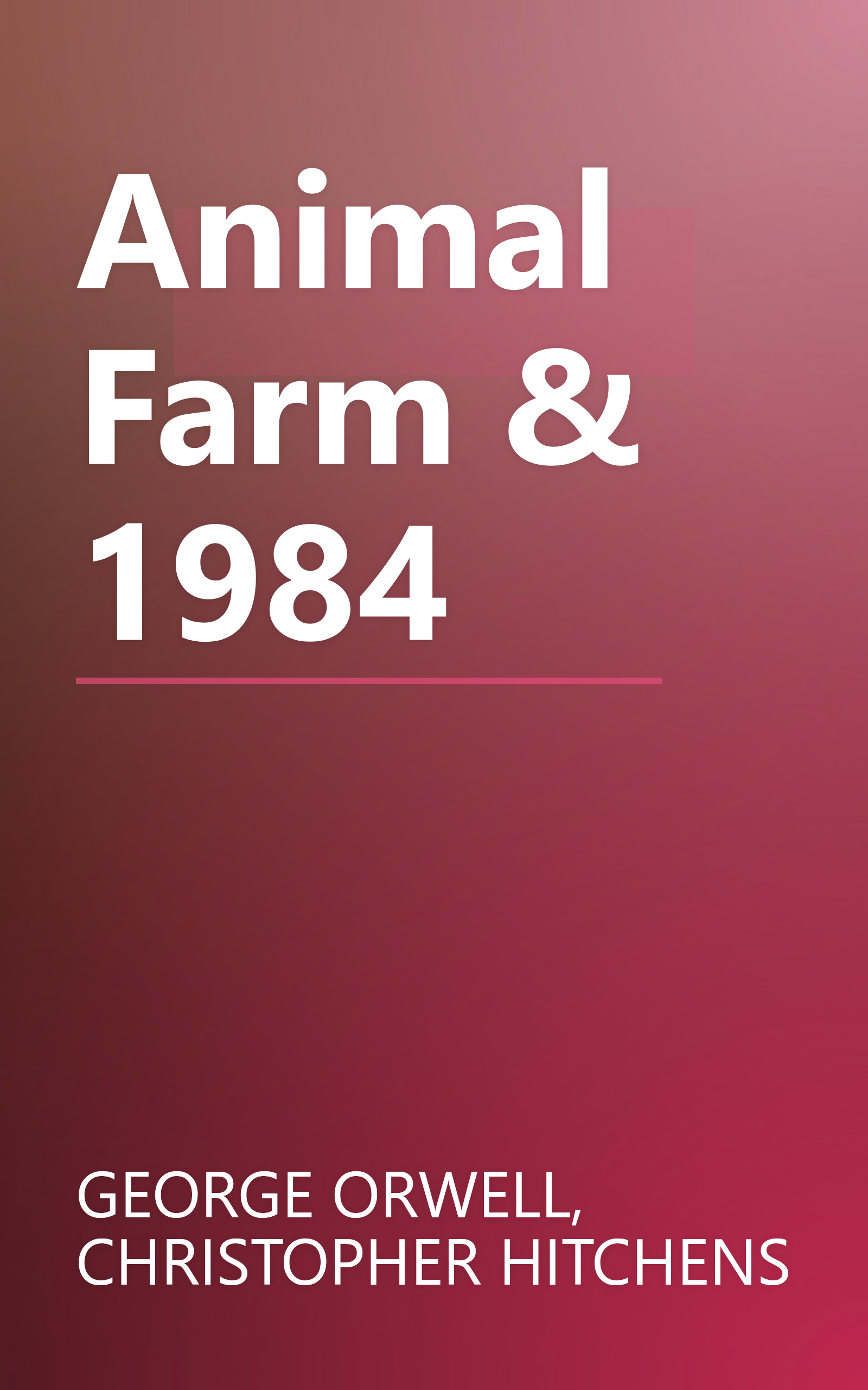 Animal Farm & 1984 book cover