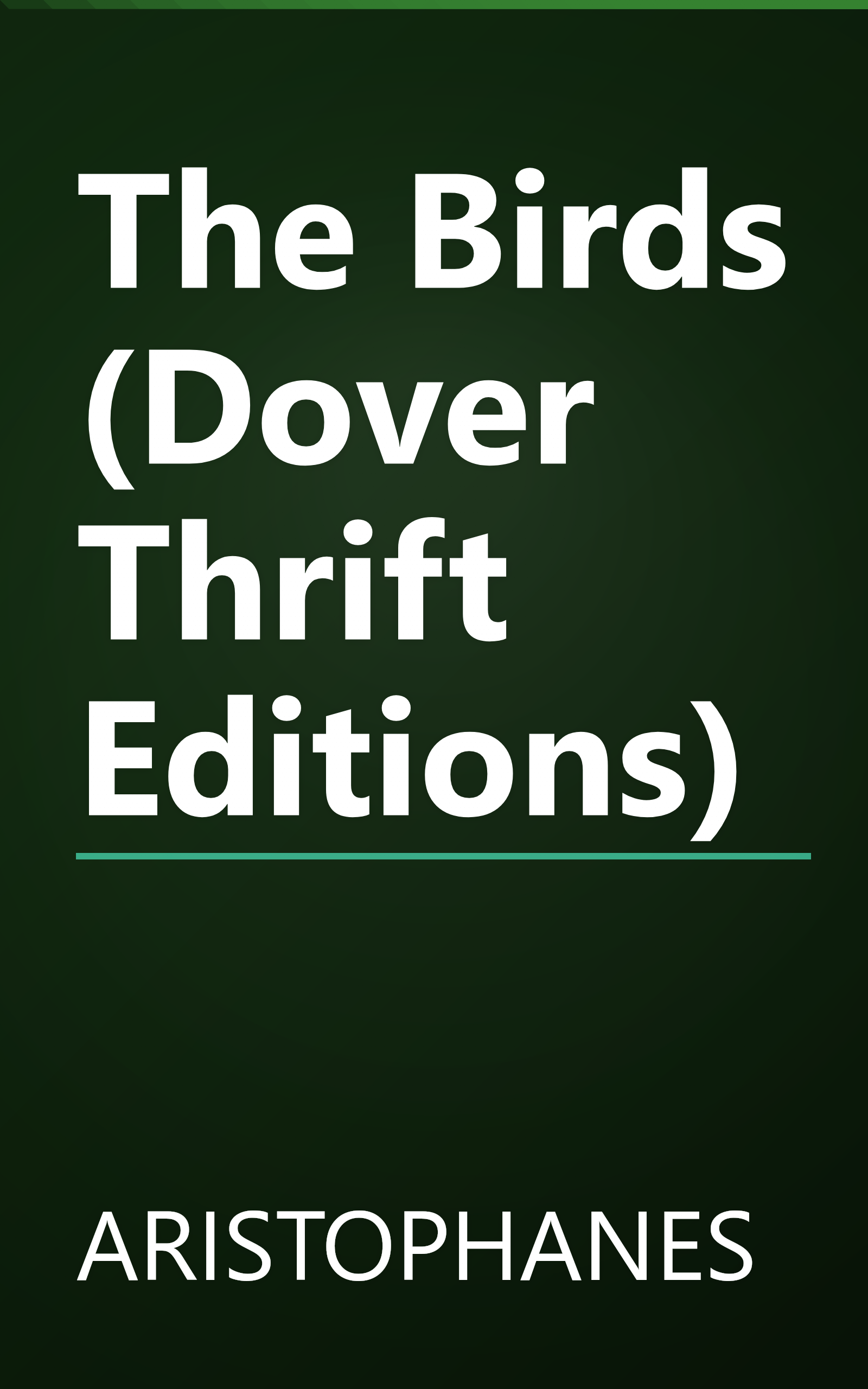 The Birds (Dover Thrift Editions) book cover