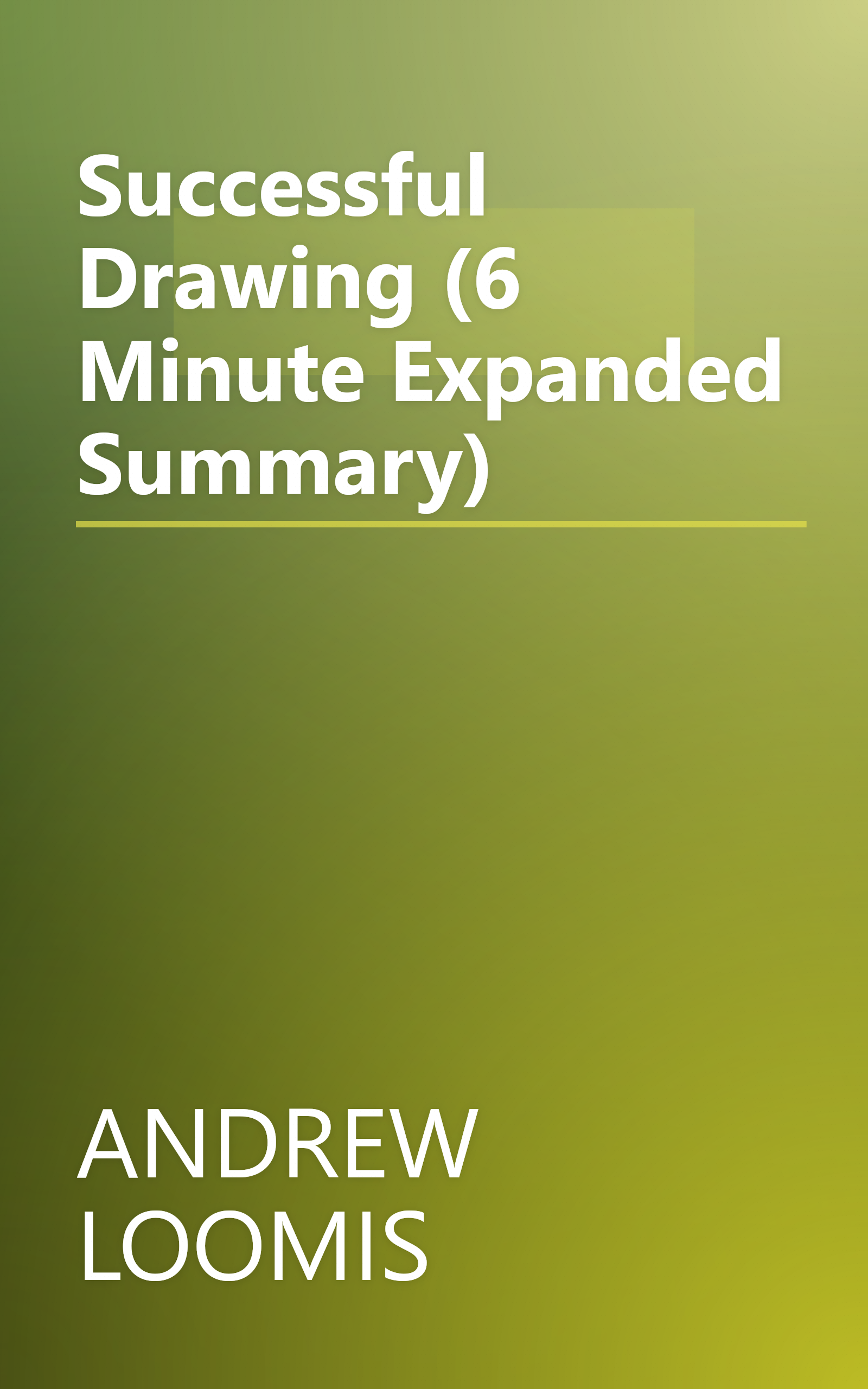 Successful Drawing (6 Minute   Expanded Summary) book cover