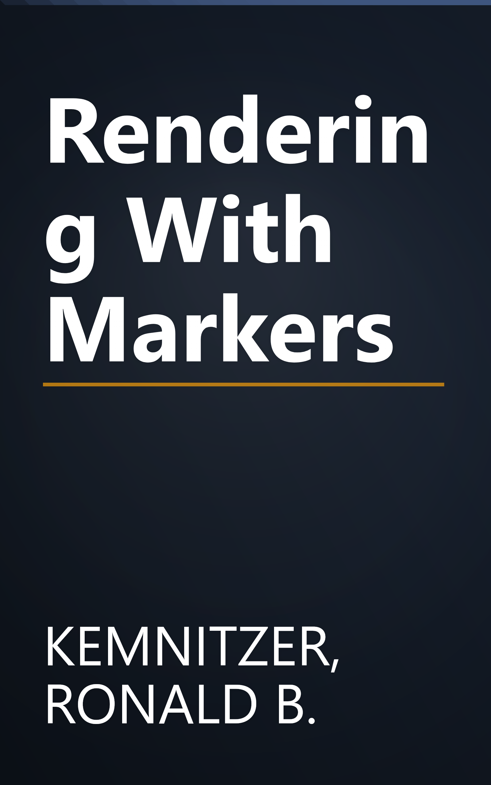 Rendering With Markers book cover