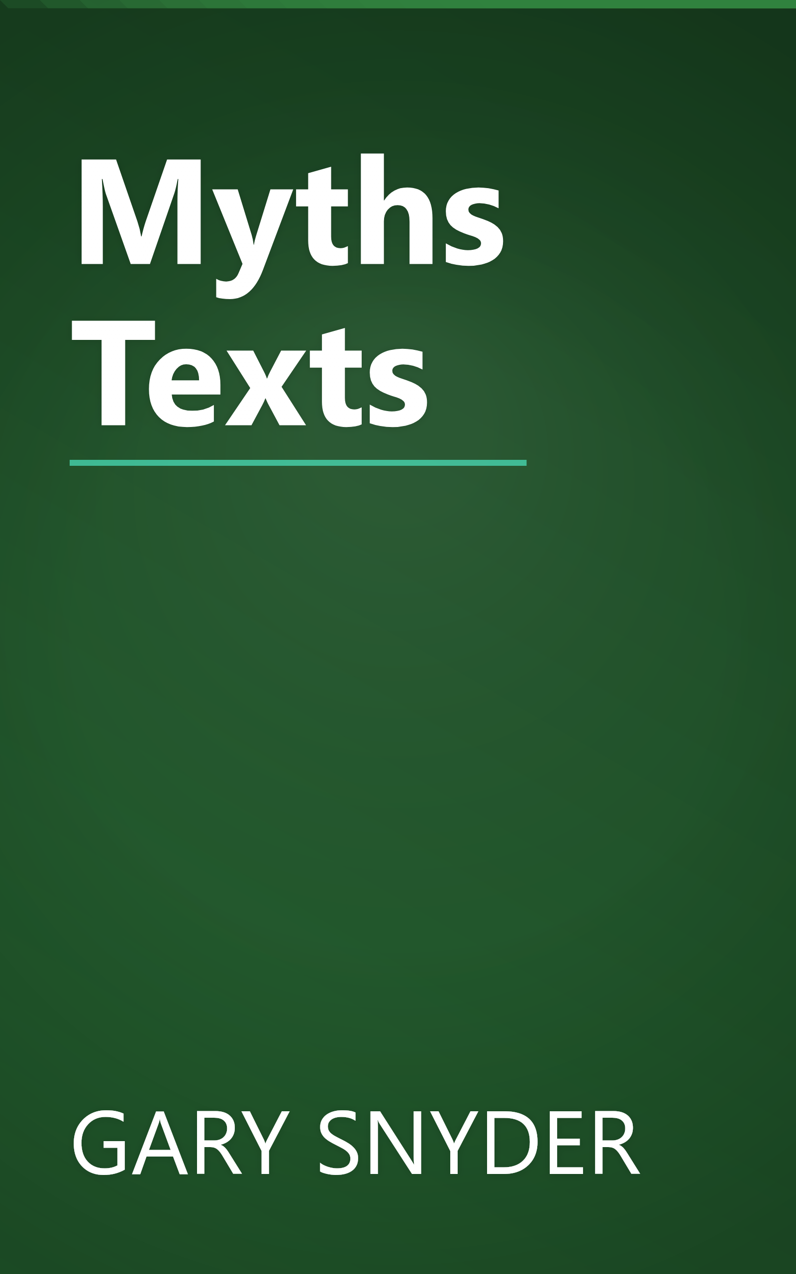 Myths Texts book cover