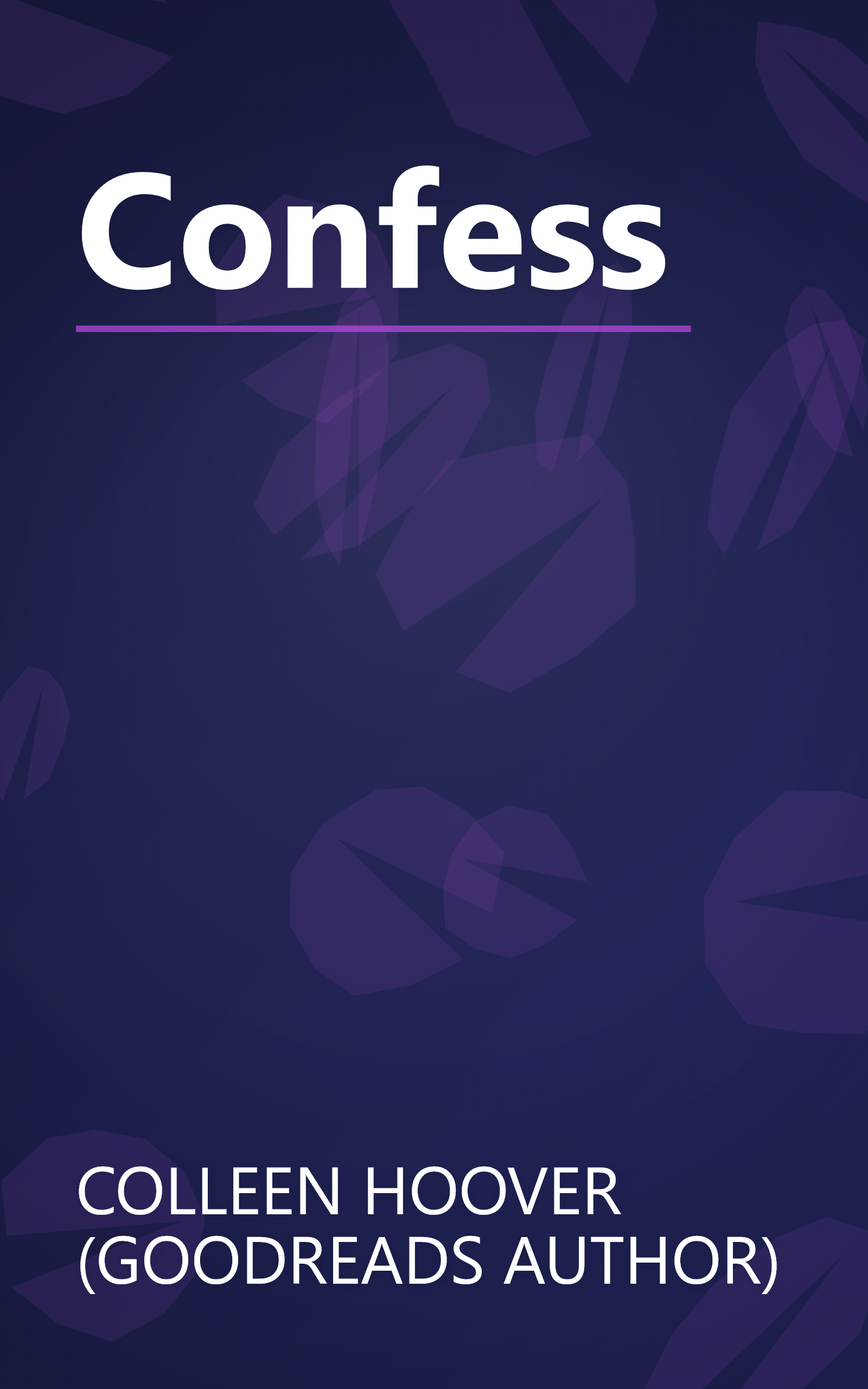 Confess book cover